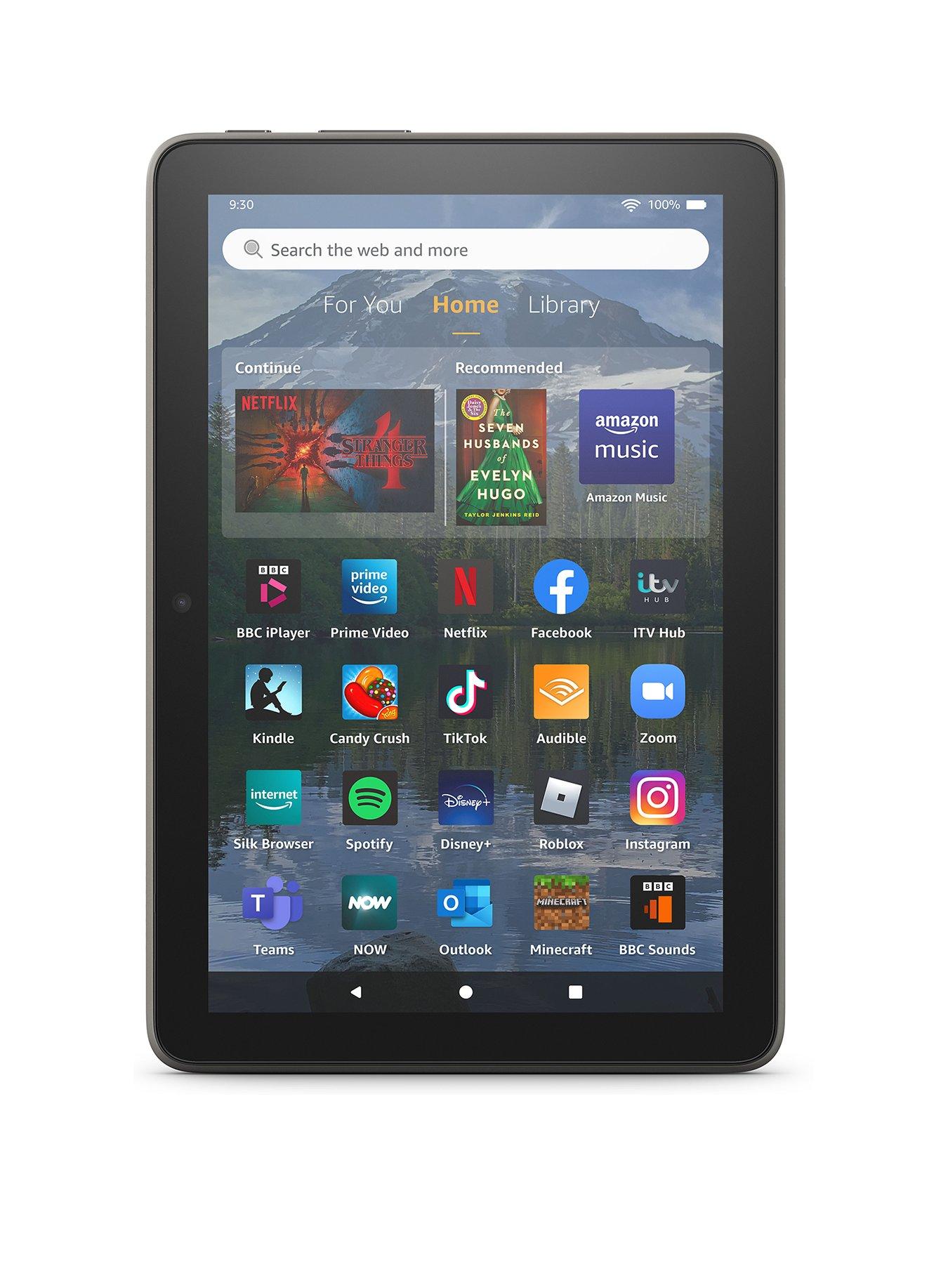 Amazon Fire HD 8 Plus tablet, 8-inch HD display, 32GB Storage, Grey ...