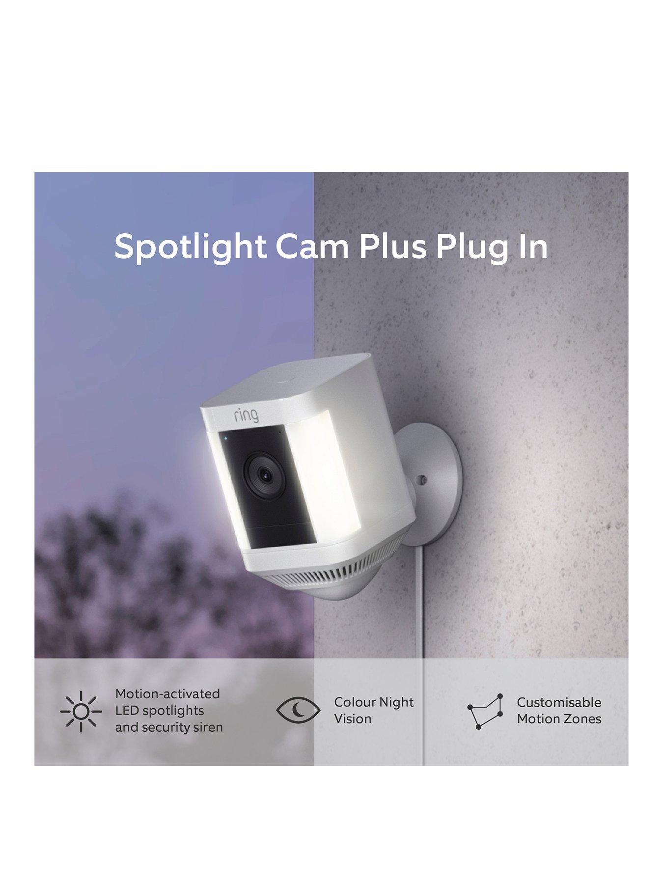 RING Spotlight Camera Plus - Plug-in | littlewoods.com