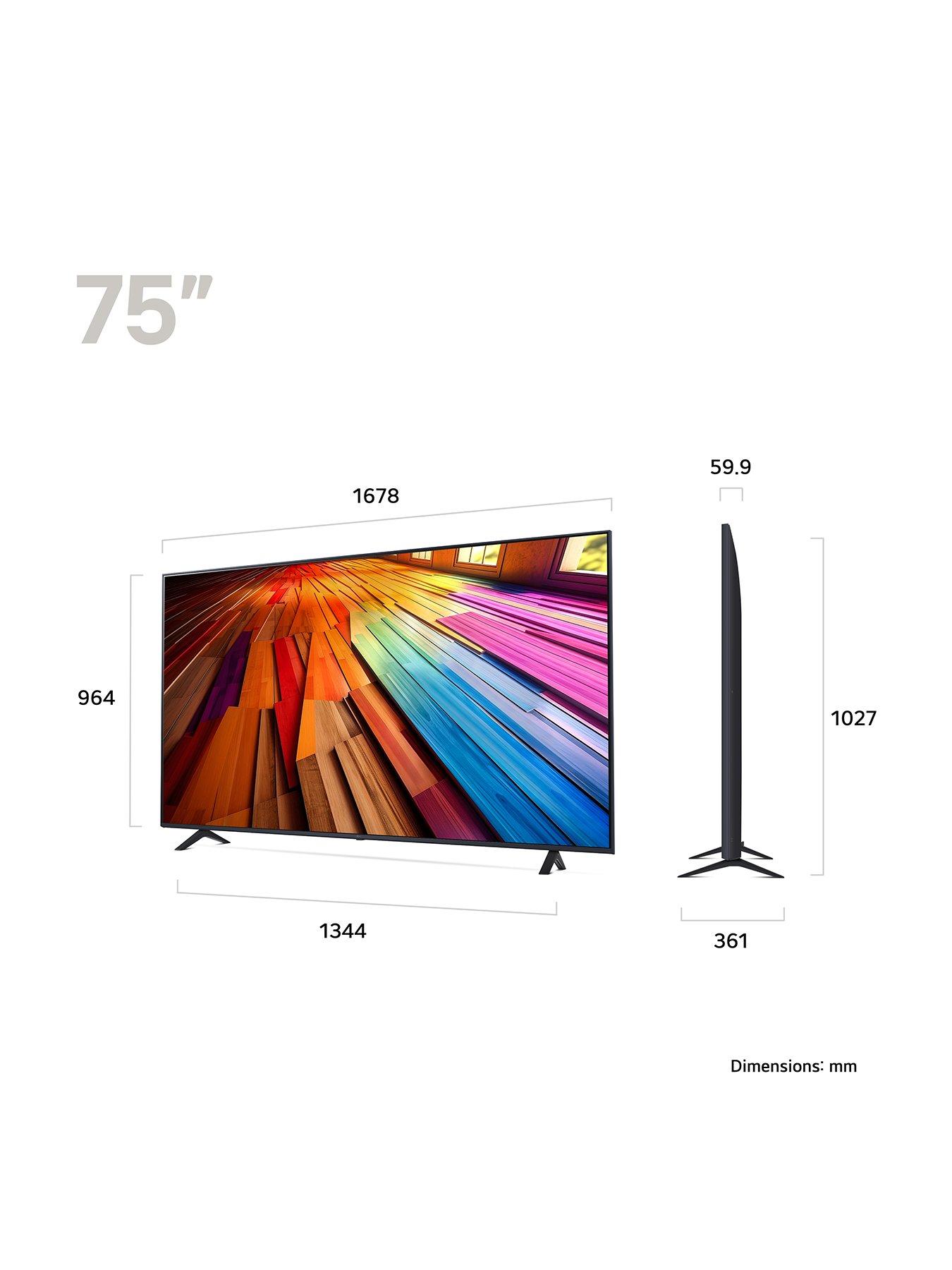 LG UT8000, 75-inch, LED, 4K UHD HDR, Smart TV | littlewoods.com