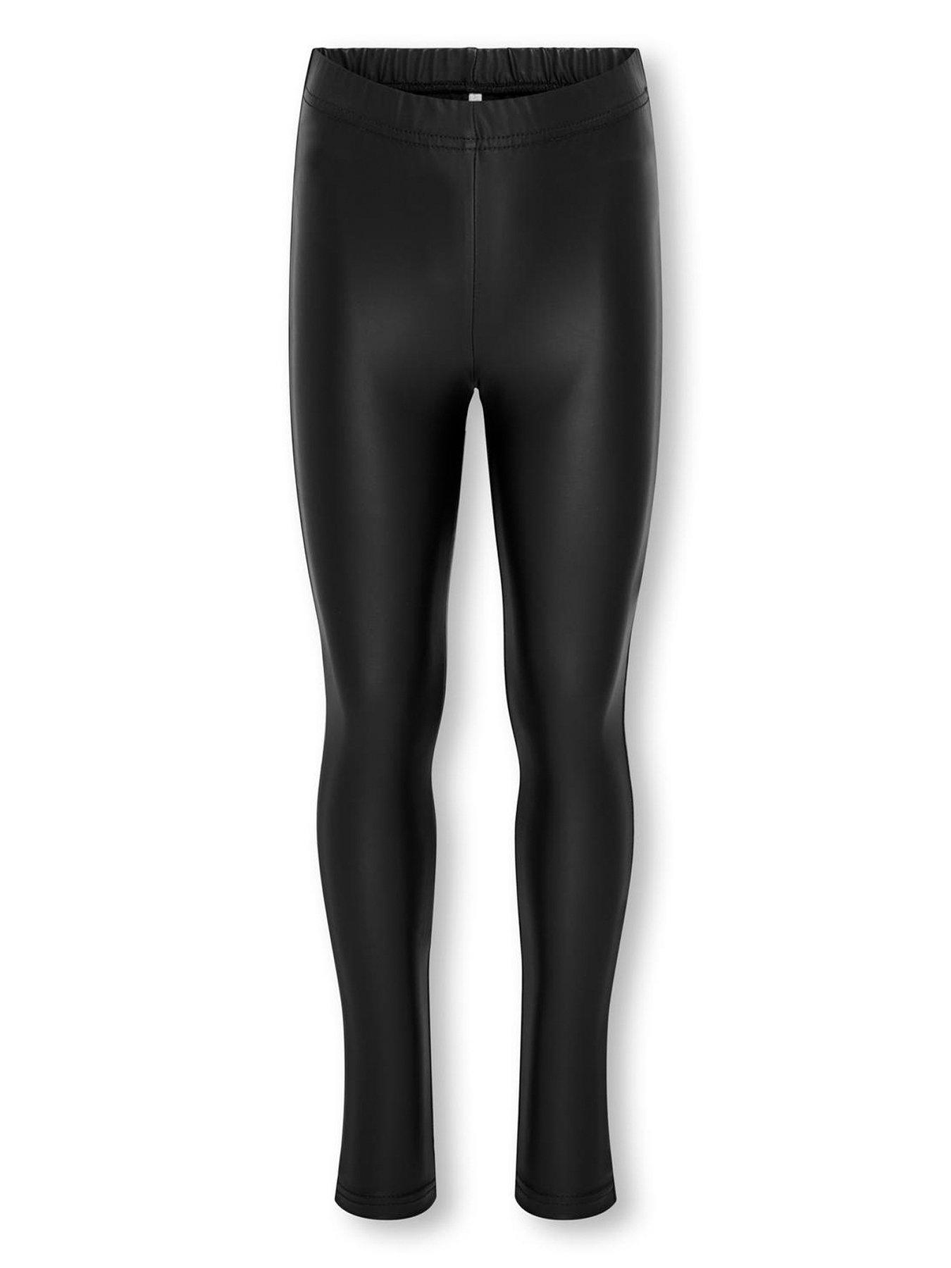 Only Kids Girls Pu Leggings - Black | littlewoods.com
