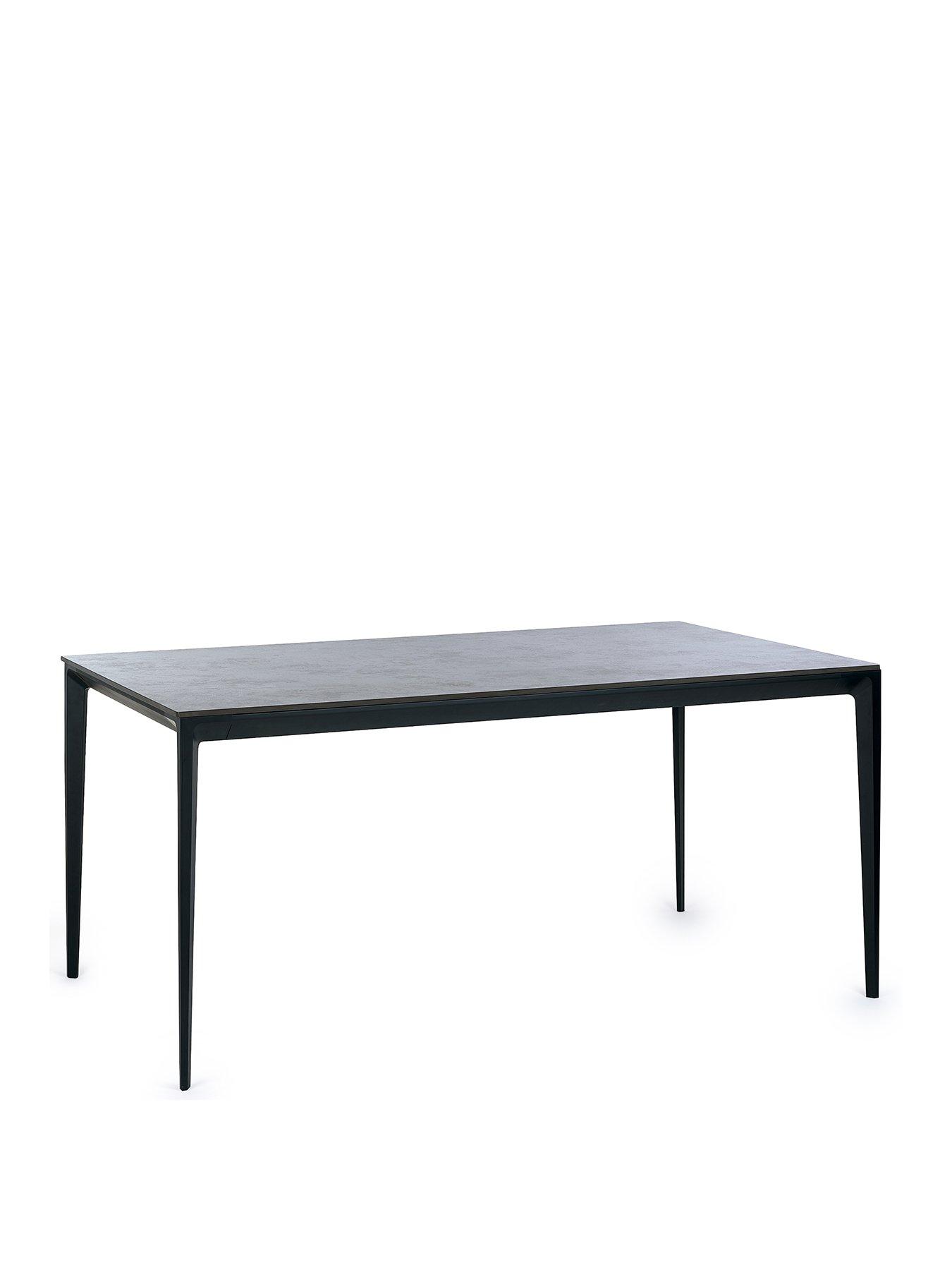 Julian Bowen Miami Rectangular Stone Top Dining Table | littlewoods.com