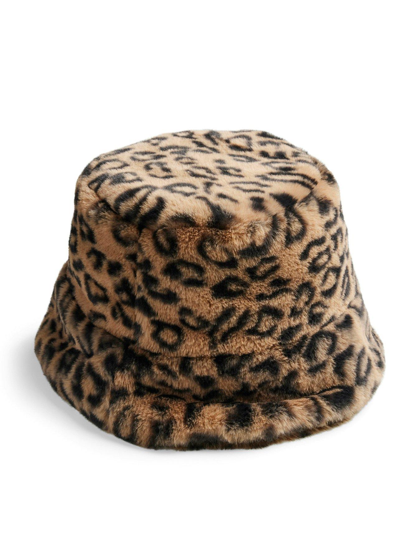 PIECES Leopard Print Bucket Hat - Multi | littlewoods.com