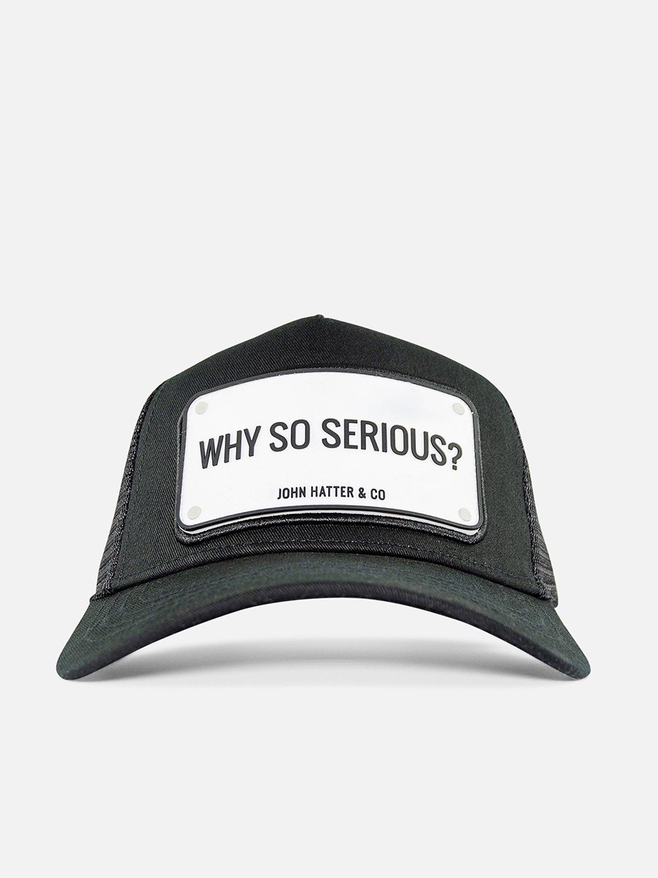 John Hatter & Co & Co Rubber Why So Serious Cap | littlewoods.com
