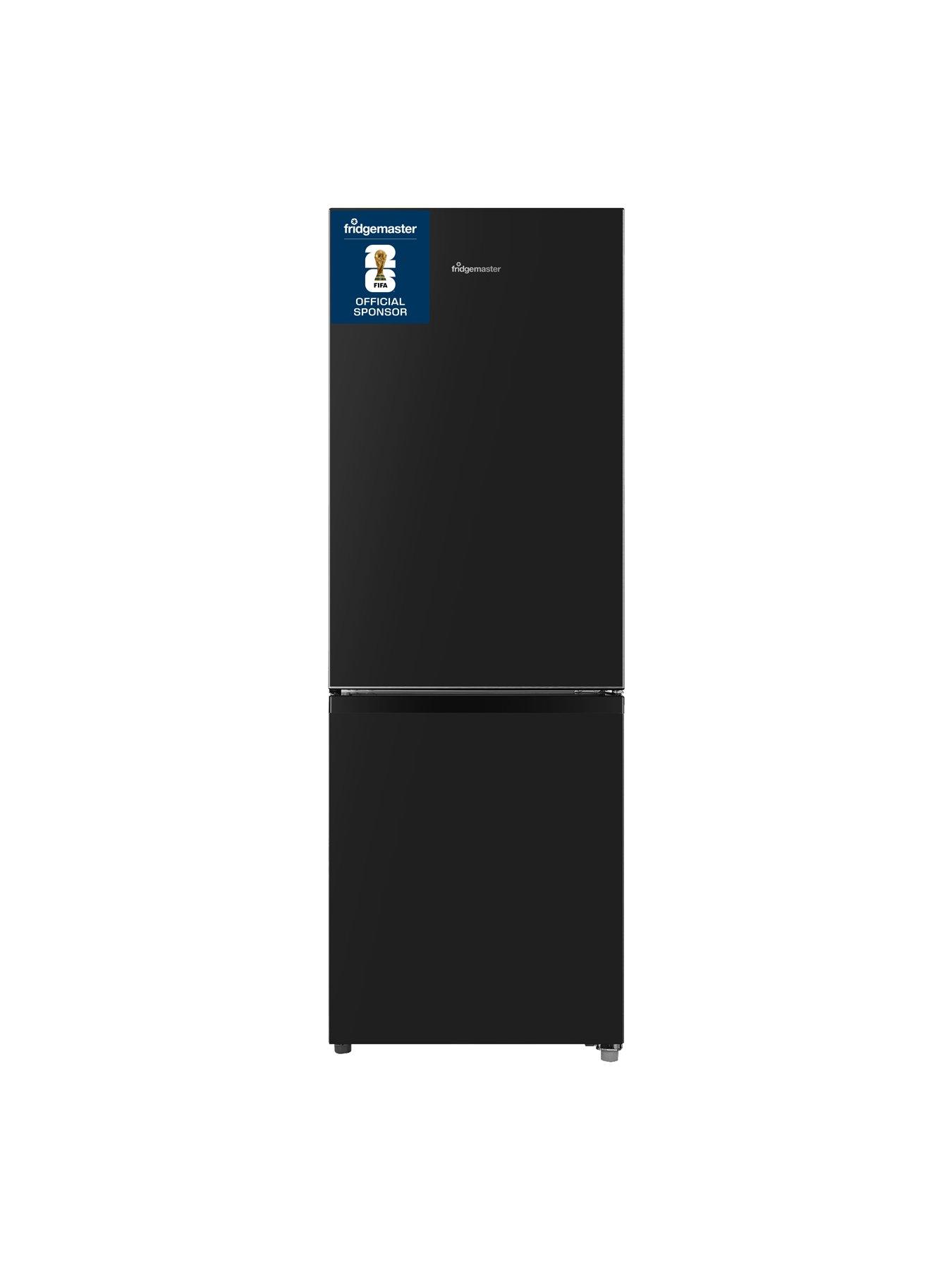 Fridgemaster MC50165EB 50cm Wide, 143cm Tall Fridge Freezer - Black ...