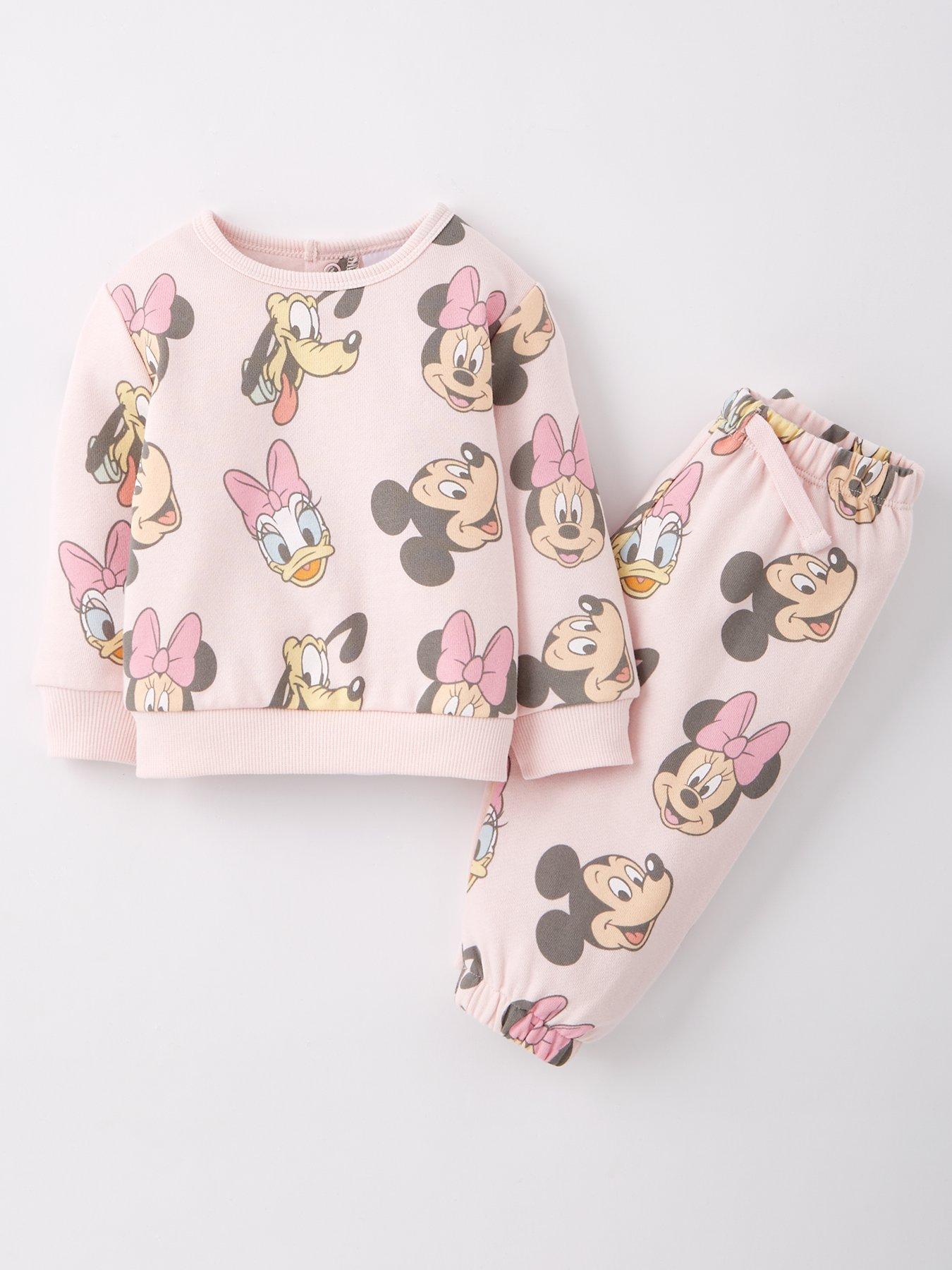 Minnie Mouse Baby Disney Minnie Mouse 2 Piece All Over Print Sweat And ...