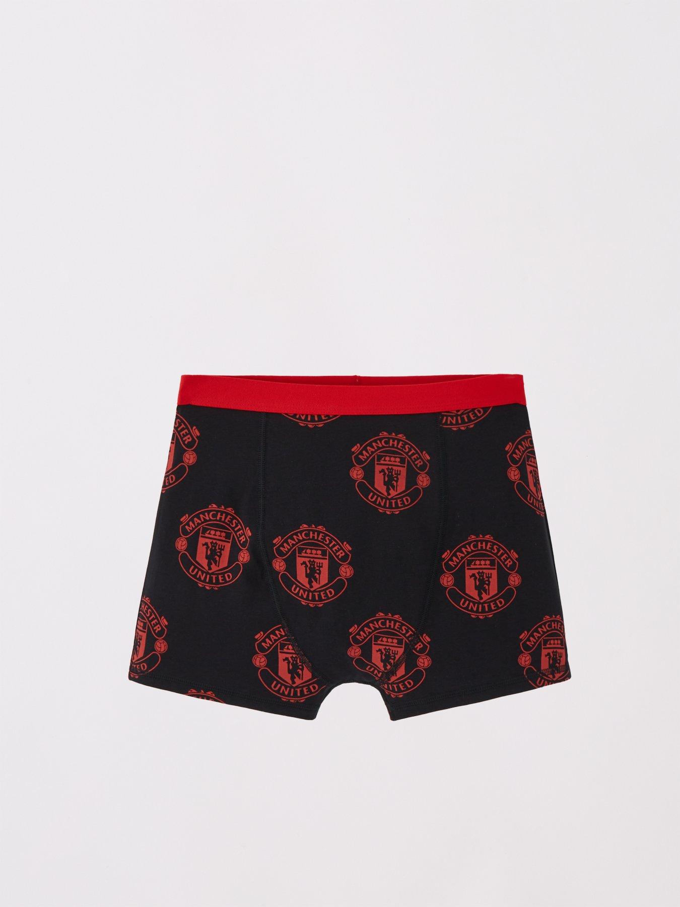 Manchester United Manchester United Football 3 Pack Boxer Trunks ...