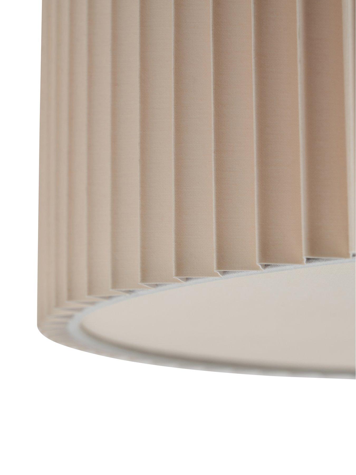 The Very Collection Large Knife Pleat Easy-Fit Light Shade with ...
