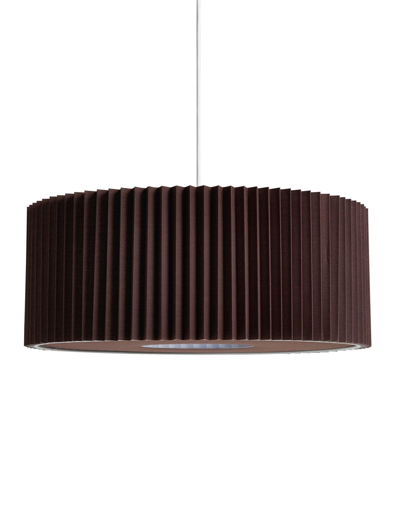 The Very Collection Large Knife Pleat Easy-Fit Light Shade with ...