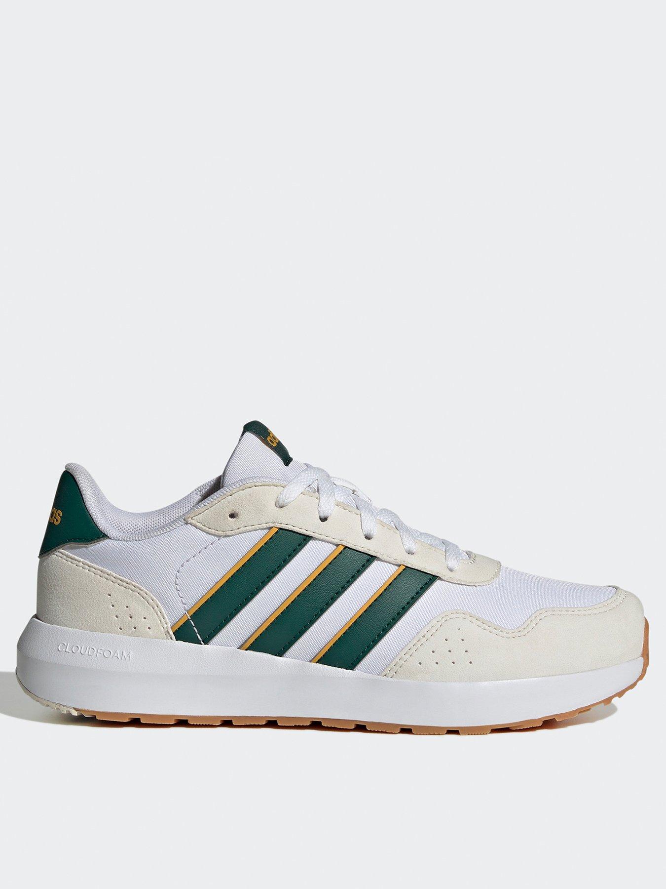 adidas Sportswear Junior Run 60s Trainers - White/green | littlewoods.com