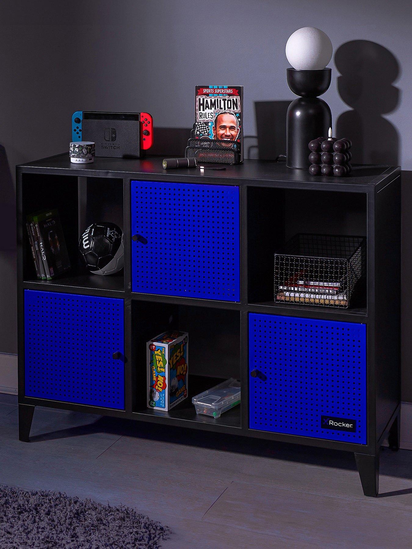 X Rocker Mesh-tek Wide 6 Cube Storage and Display Unit | Littlewoods