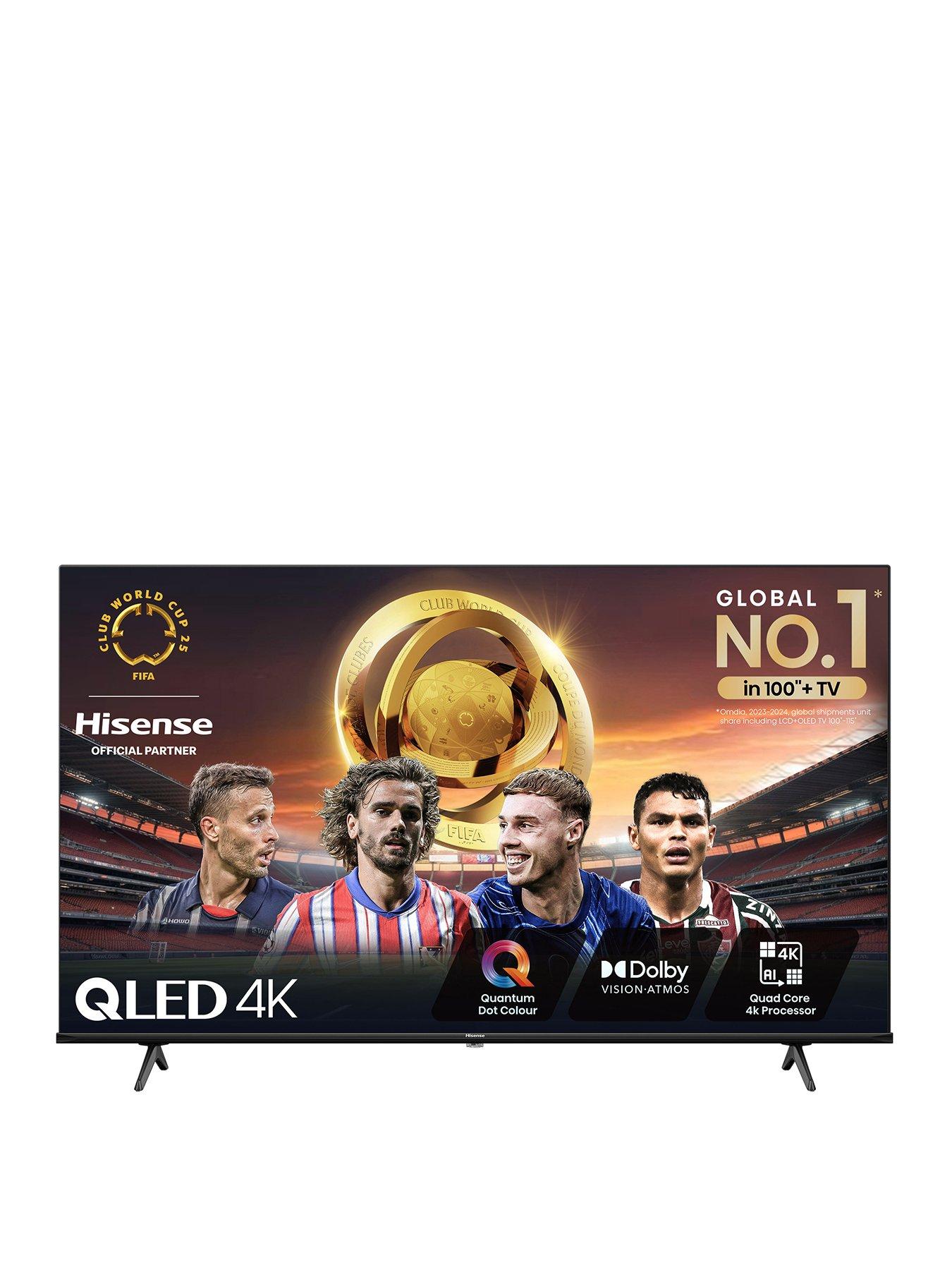 Hisense 55E7NQTUK, 55 inch, Entry QLED, 4K Ultra HD, Smart TV ...