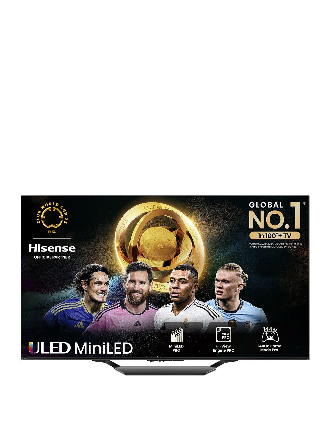 Hisense 55U7NQTUK, 55-inch, Mini LED, 4K Smart TV | Littlewoods