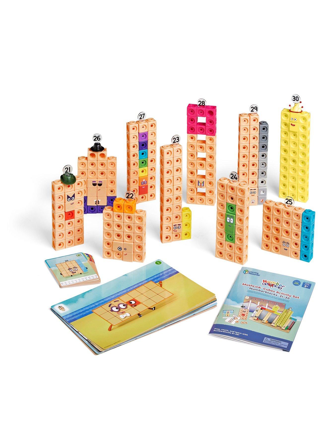 LEARNING RESOURCES Mathlink Cubes Numberblocks 21-30 Activity Set | Littlewoods