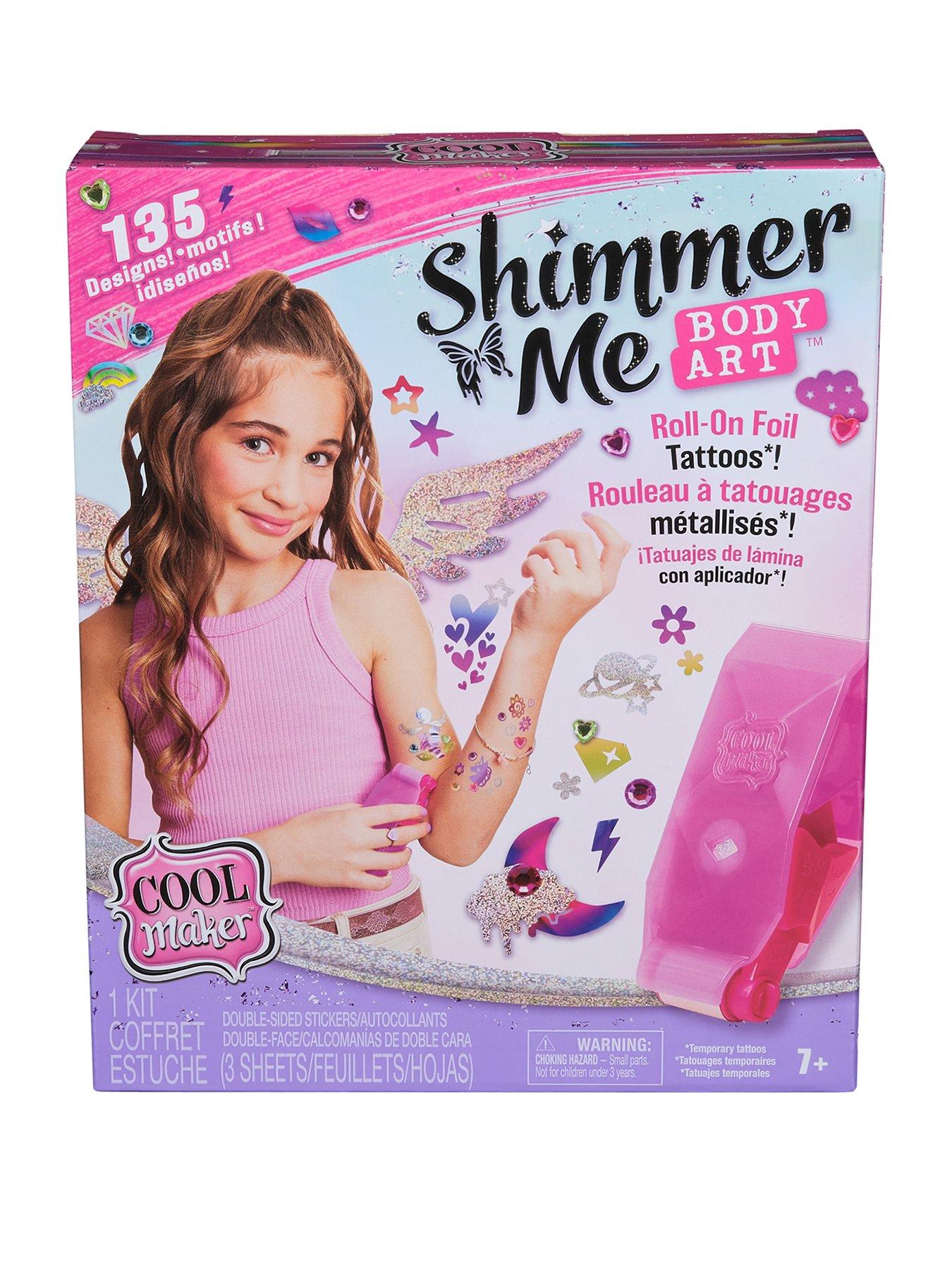 Cool Maker Shimmer Me Body Art Glitter Tattoo Studio Littlewoods