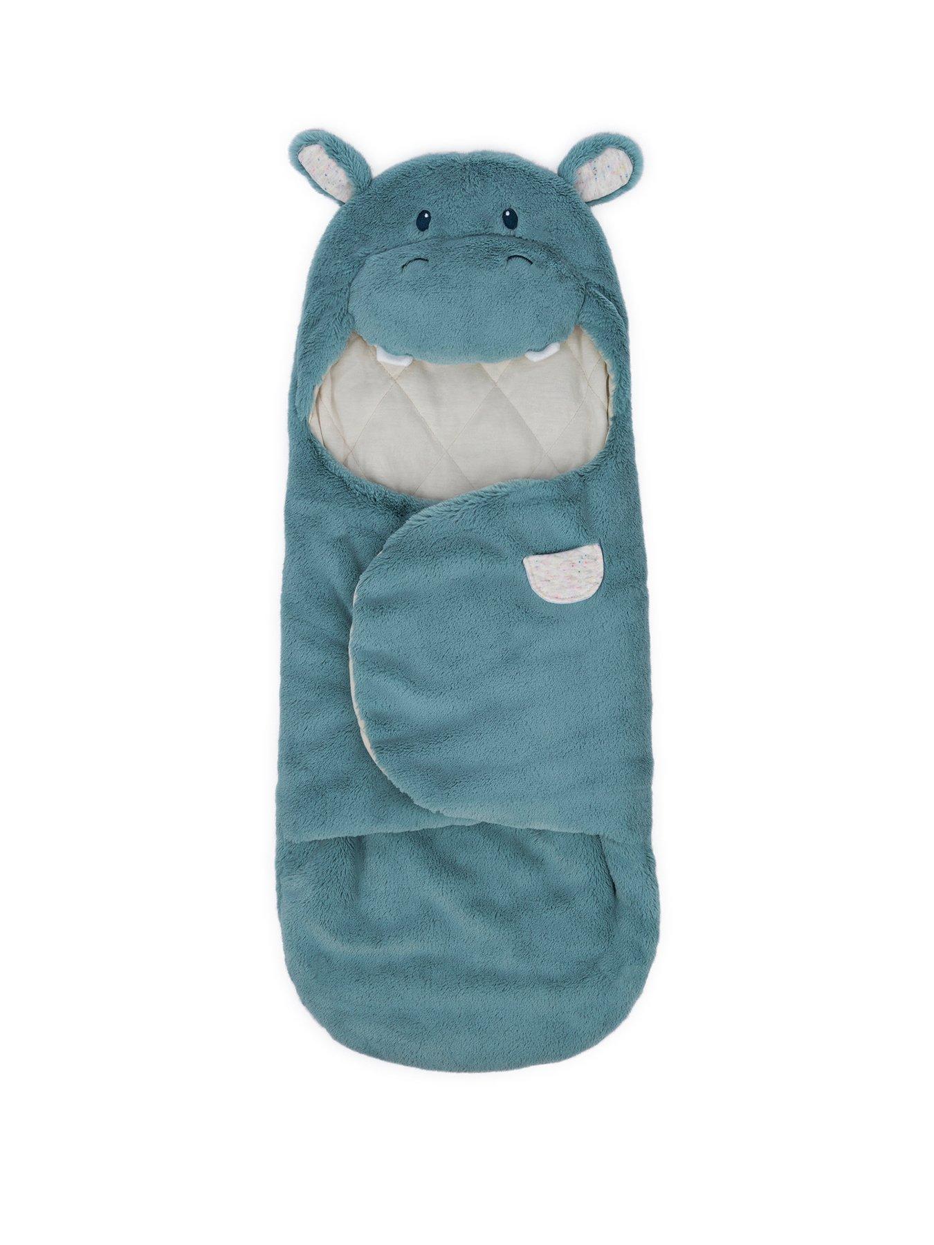 Gund HIPPO Oh So Snuggly Baby Blanket Wrap | littlewoods.com