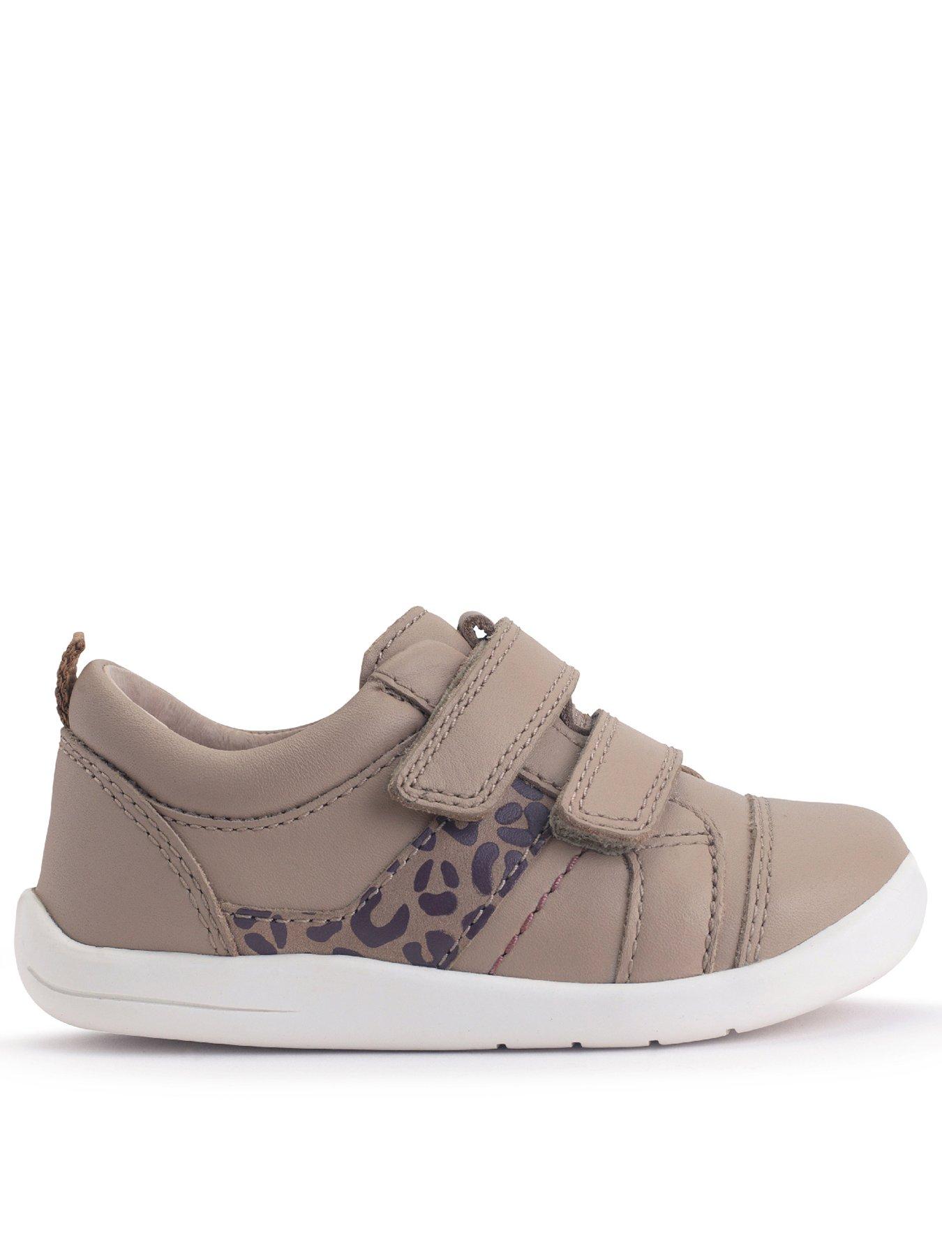 Start-rite Maze Leopard Leather Double Strap First Steps Shoe ...