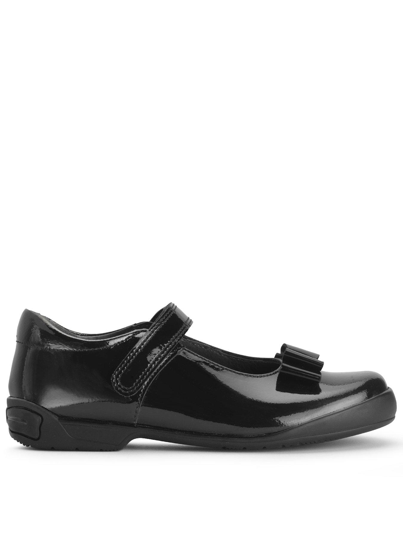 Start-rite Flourish Patent Bow Primary School Shoe - Black | Littlewoods