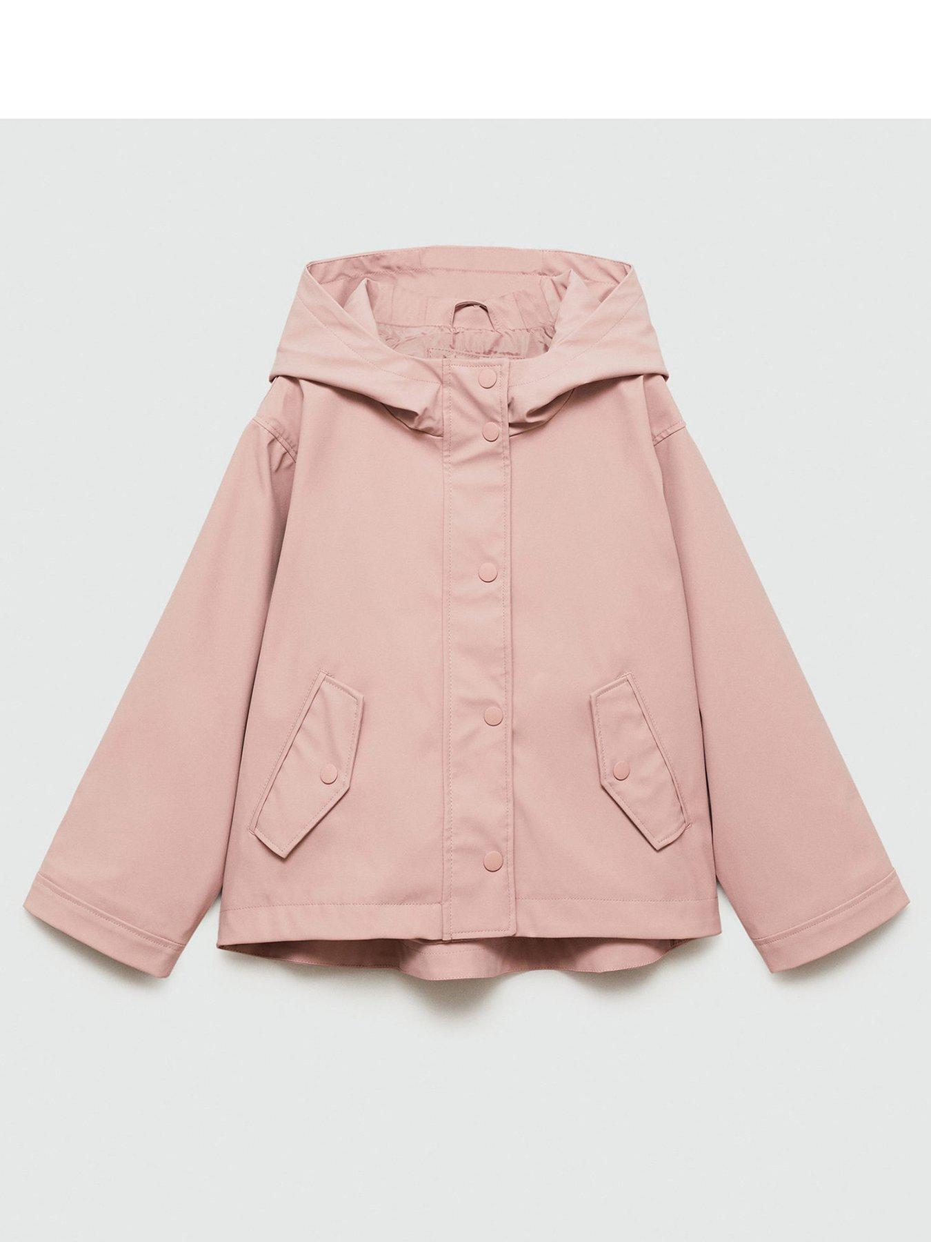 Mango Girls Raincoat - Pink | littlewoods.com