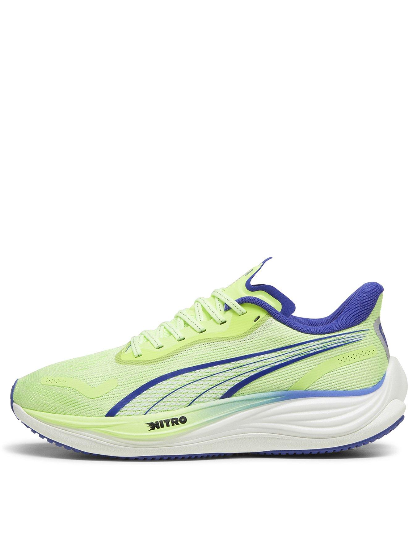 Puma Mens Running Velocity Nitro 3 Trainers - Green | Littlewoods