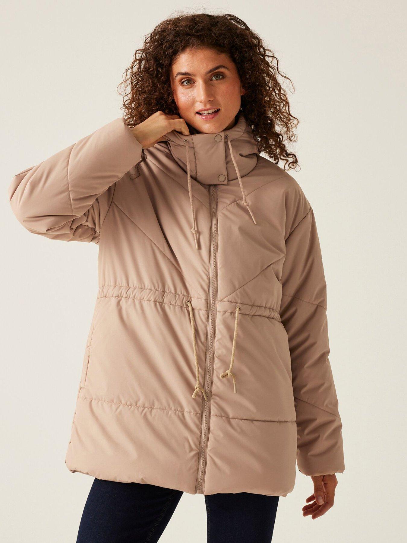 Regatta Womens Rurie Baffled/Quilted Jacket-TAUPE | littlewoods.com