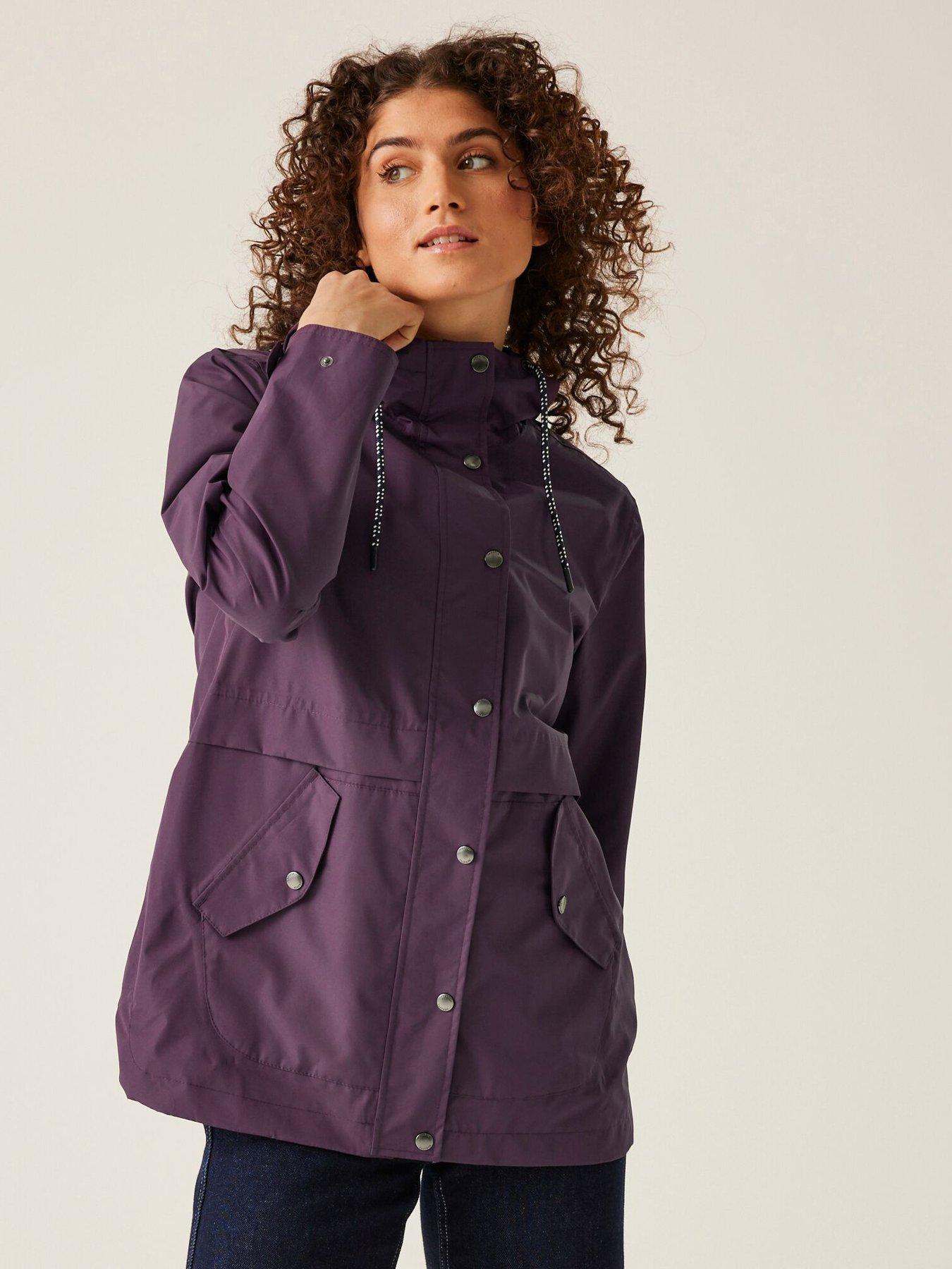 Regatta Womens Bayla Waterproof Shell-PLUM | littlewoods.com