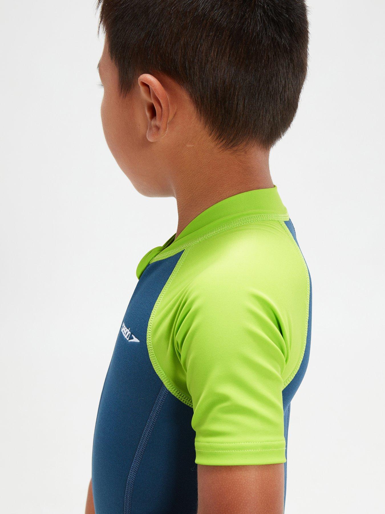 Speedo Boys Learn to Swim Essential Neoprene Suit - Blue | Littlewoods