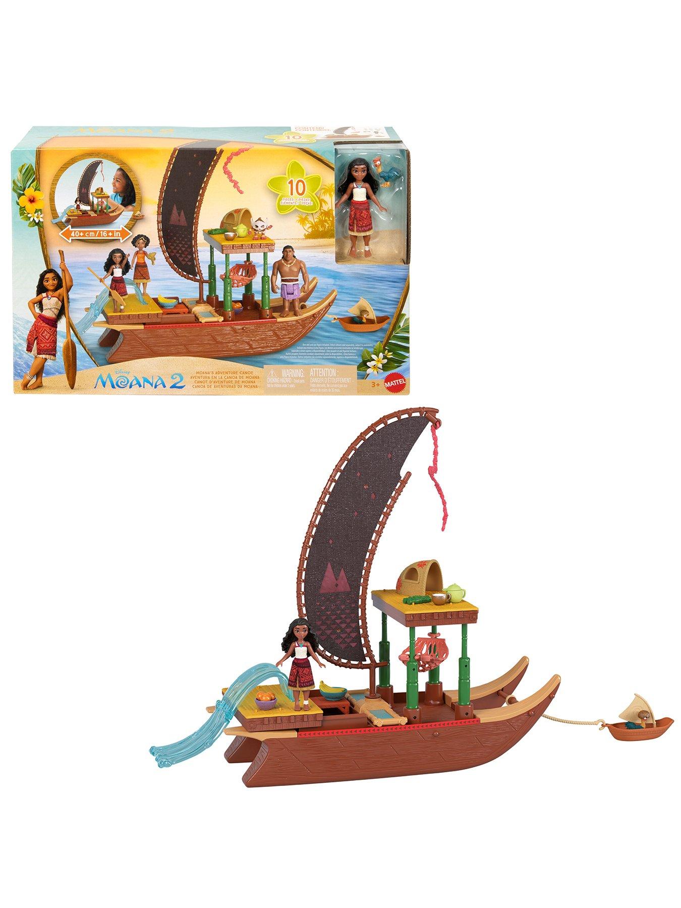 Disney Moana 2 Moanas Adventure Canoe Playset | Littlewoods