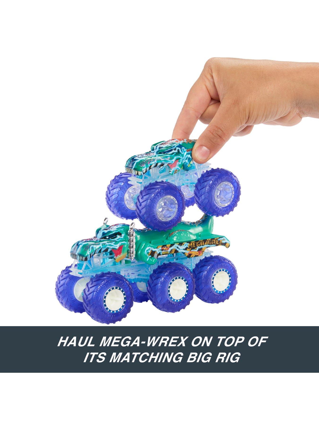 Hot Wheels Monster Trucks 1:64 Power Smashers Truck & Big Rig Multipack ...