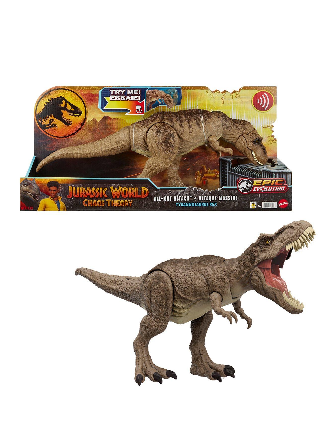JURASSIC WORLD All-Out Attack Tyrannosaurus Rex Dinosaur Figure ...