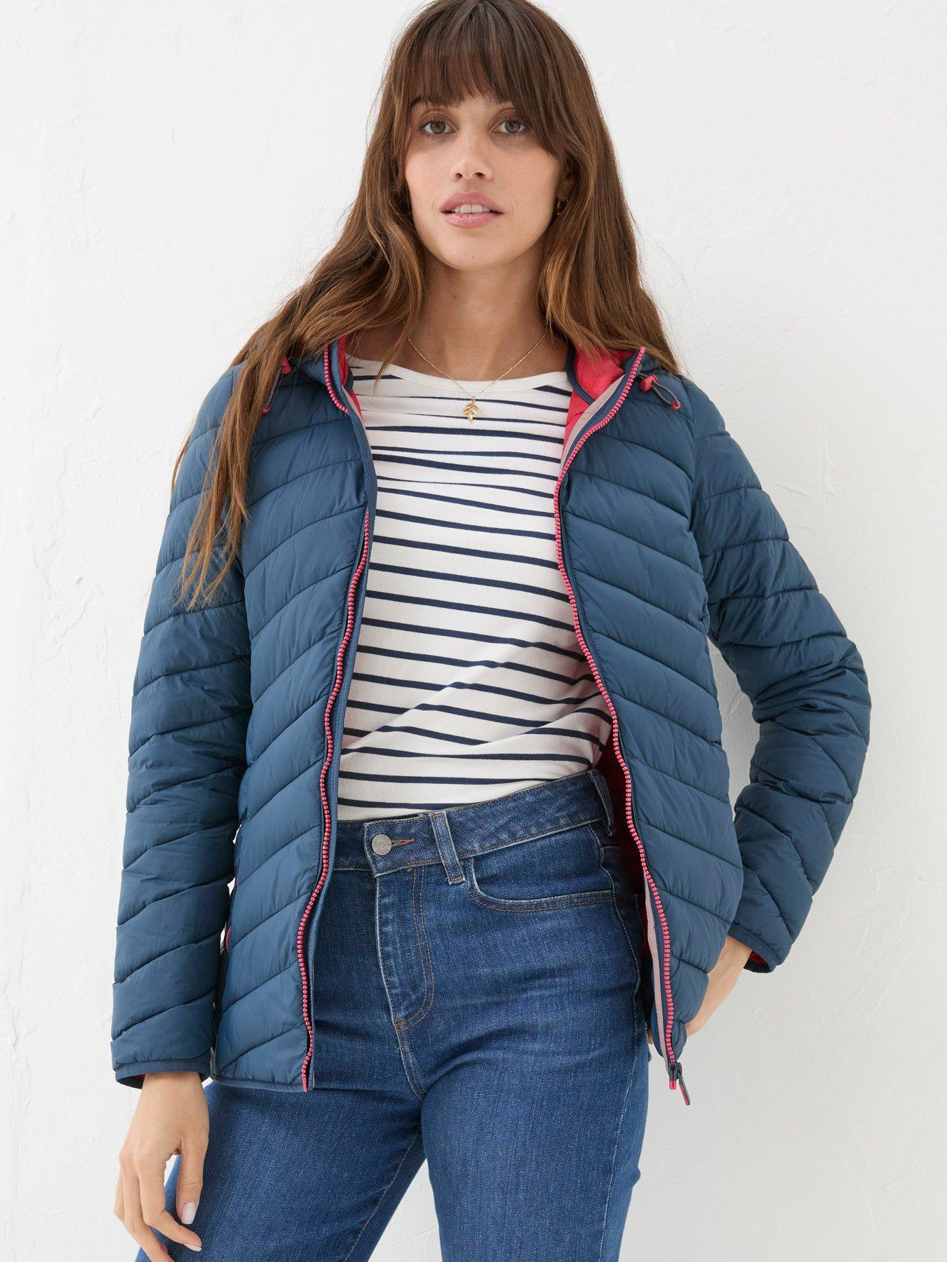 FatFace Ruby Lightweight Puffer Jacket - Teal | littlewoods.com