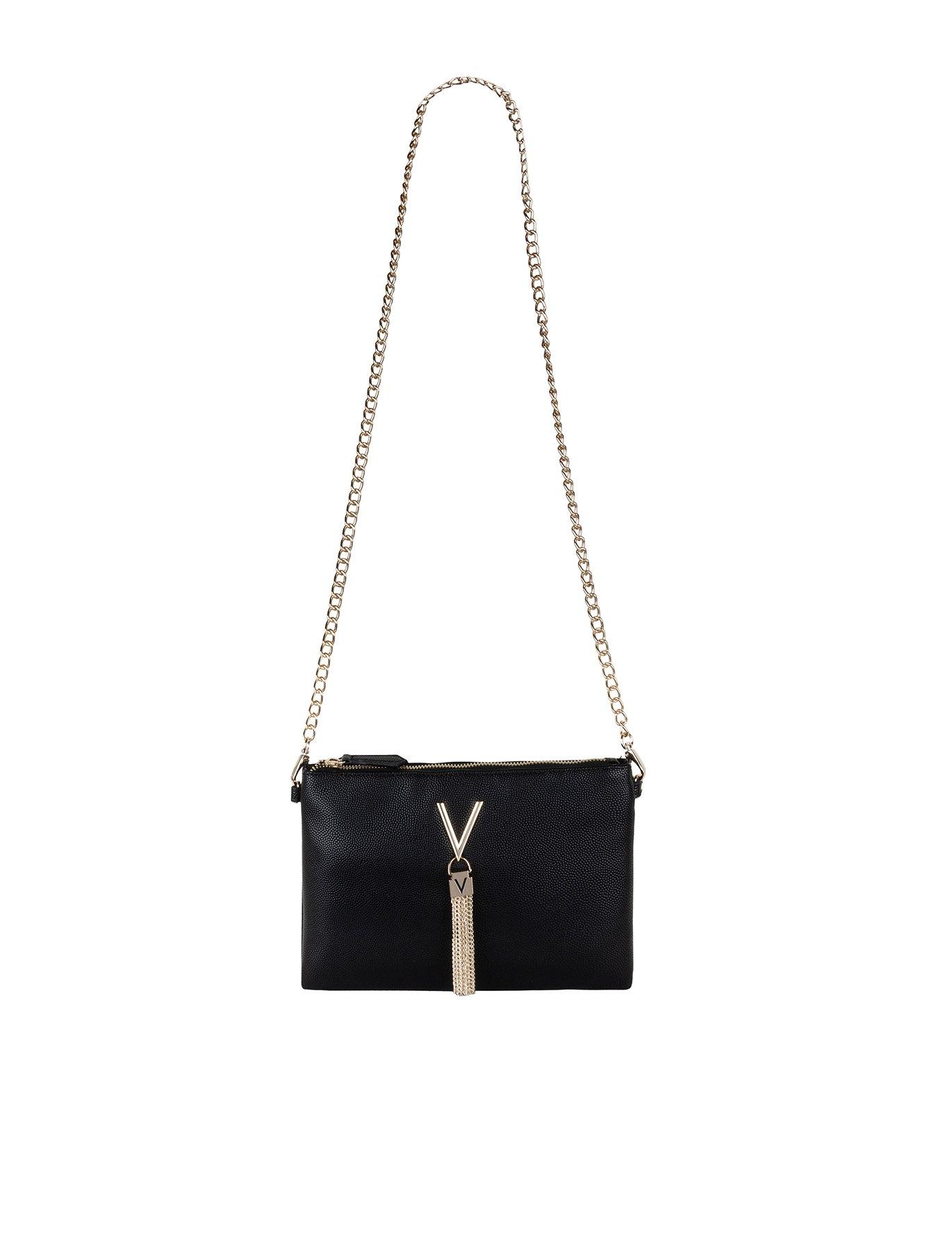 Valentino Fold Over Divina Bag - Black | Littlewoods