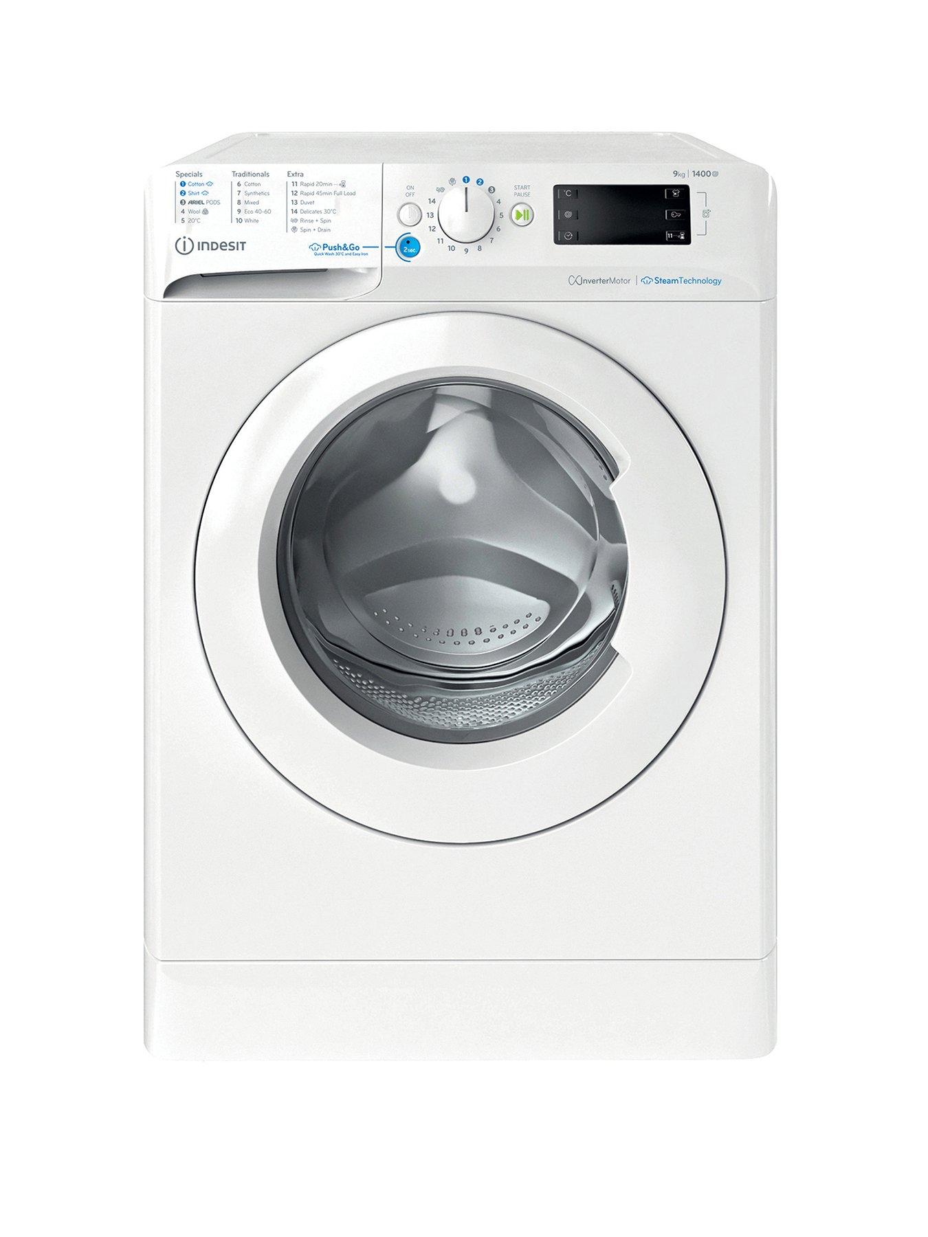 Indesit Innex Steam Push&Go BWE91496XWVUK 9kg Washing Machine - White ...