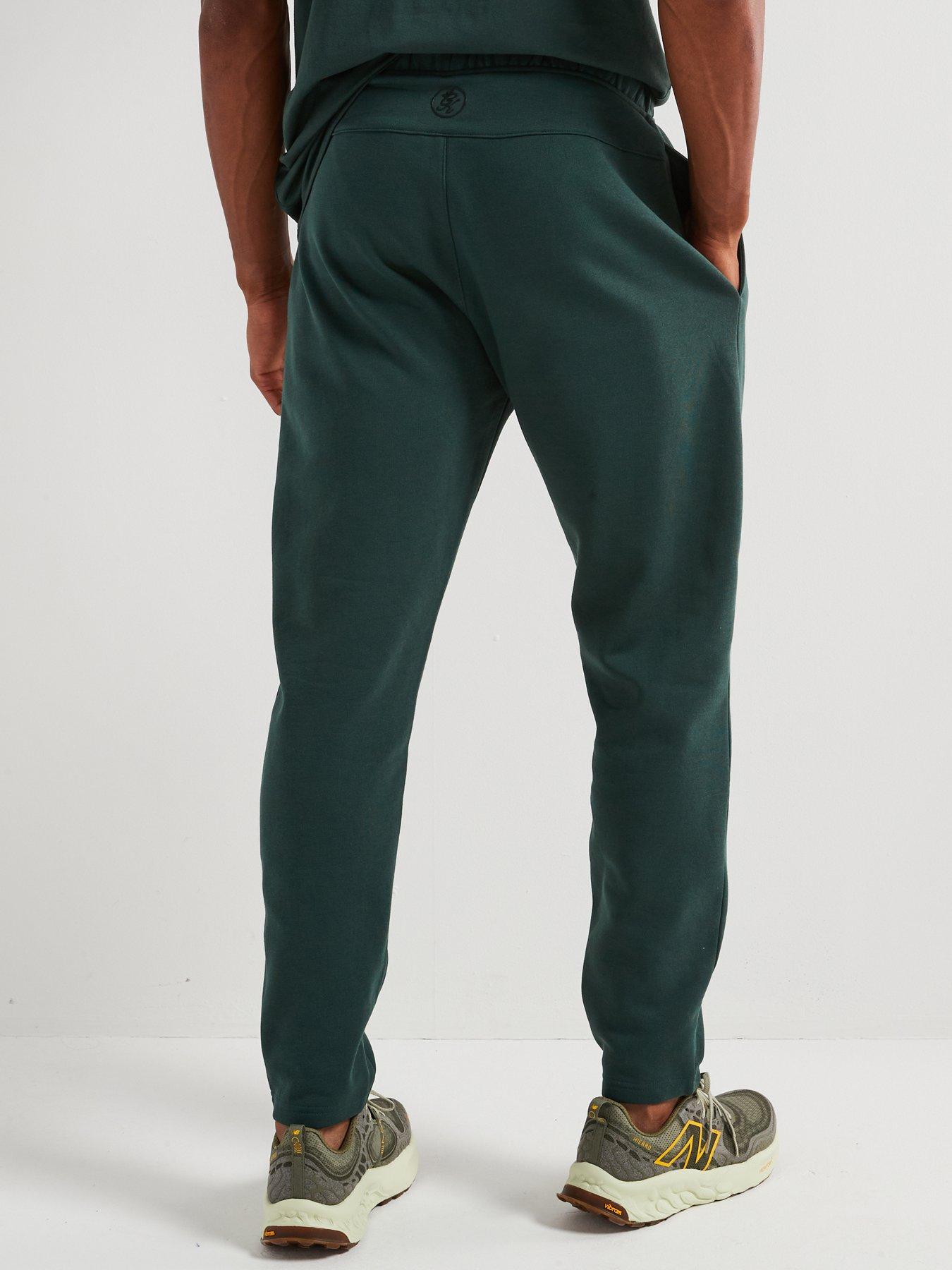 Gym King Mens Pro Logo Fleece Jogger - Deep Forest Green | Littlewoods