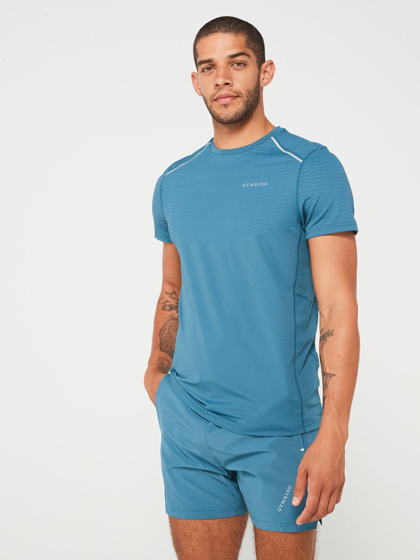 Gym King Men's Divergent Tee - Lake - Blue | littlewoods.com