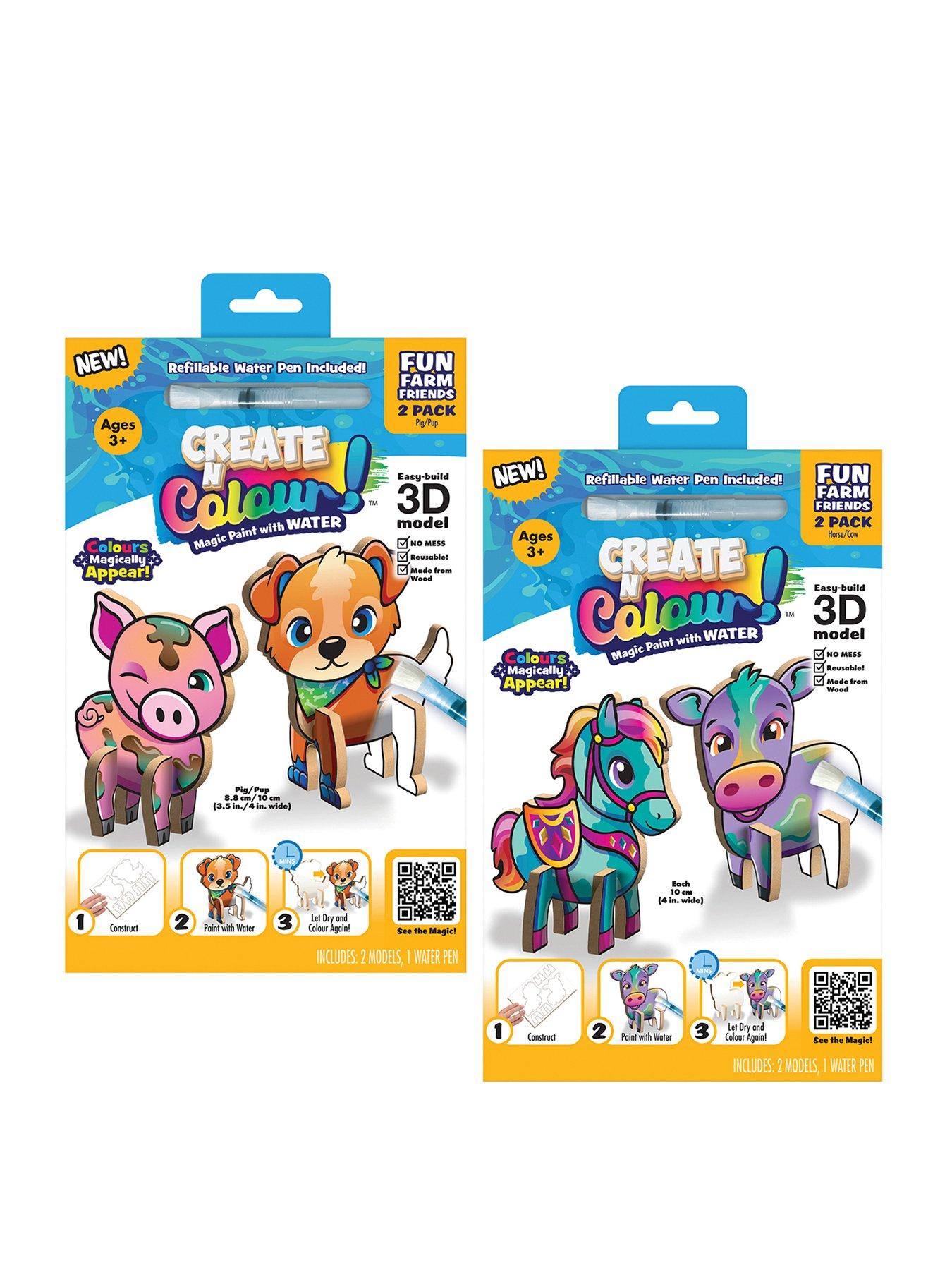 Create 'n' Colour Fun Farm Friends 2 Pack | littlewoods.com