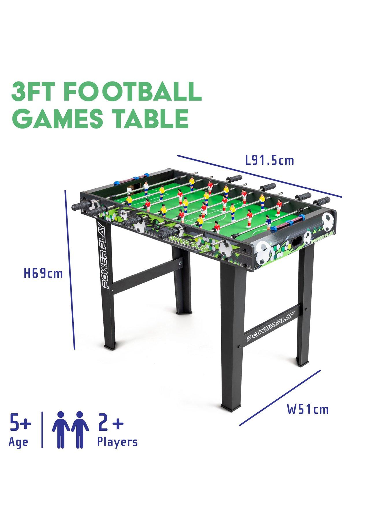 Powerplay 3ft Stand Up Football Games Table - Black | Littlewoods