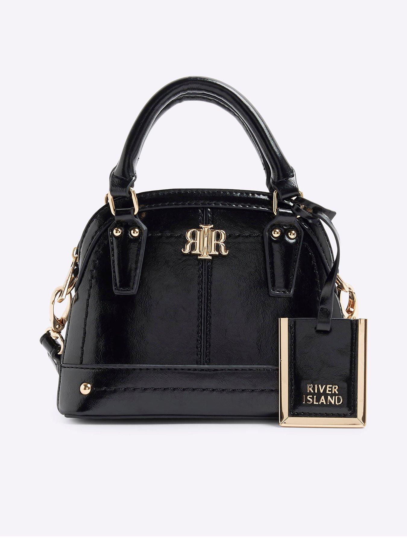 River Island Mini Box Fettle Bag - Black | littlewoods.com