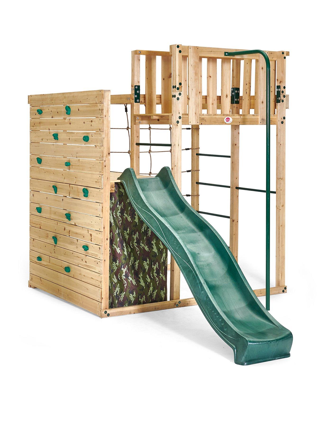 Plum Wooden Climbing Cube XL Play Centre | Littlewoods