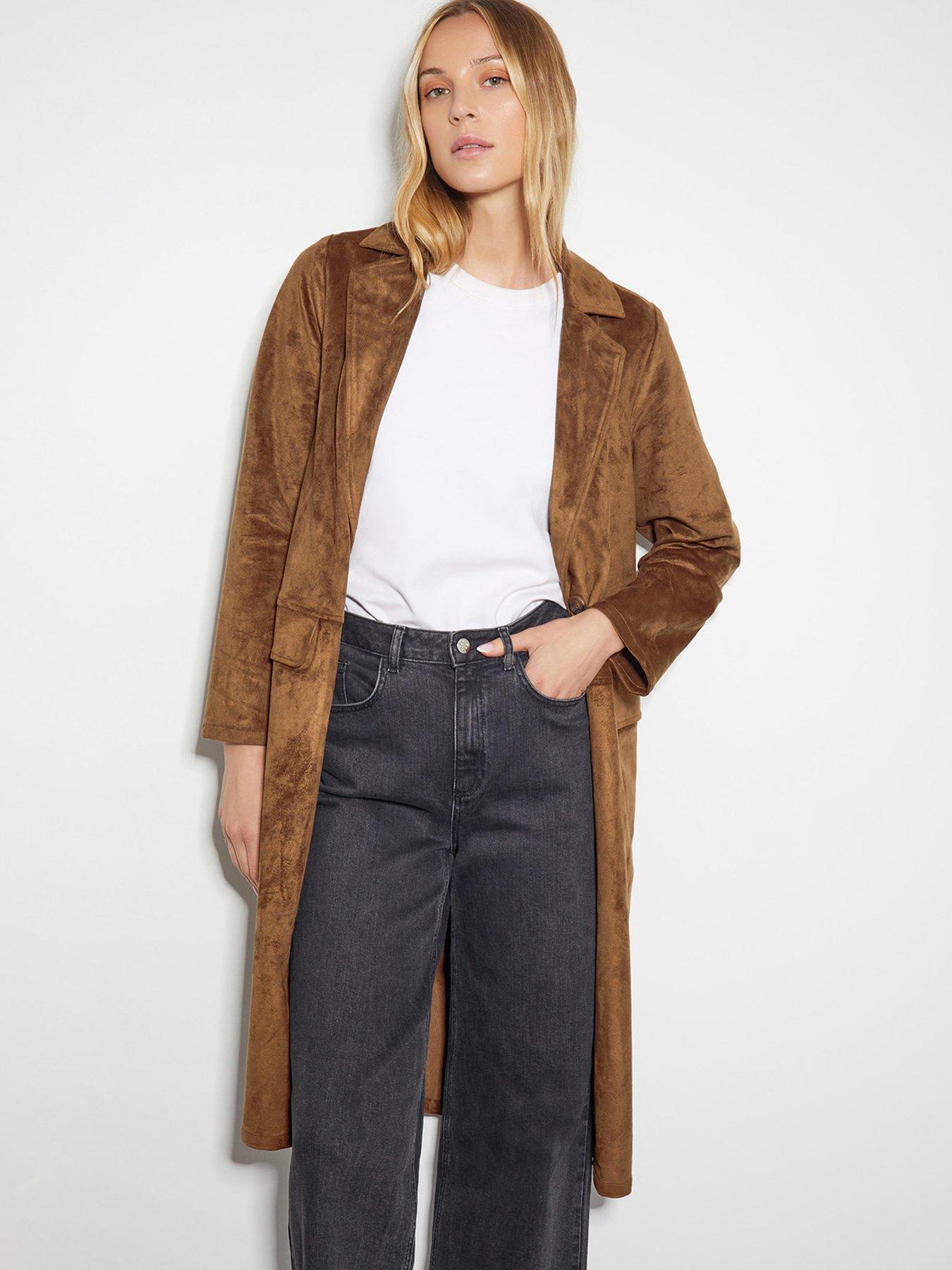 Monsoon Tove Suedette Trench Coat | littlewoods.com