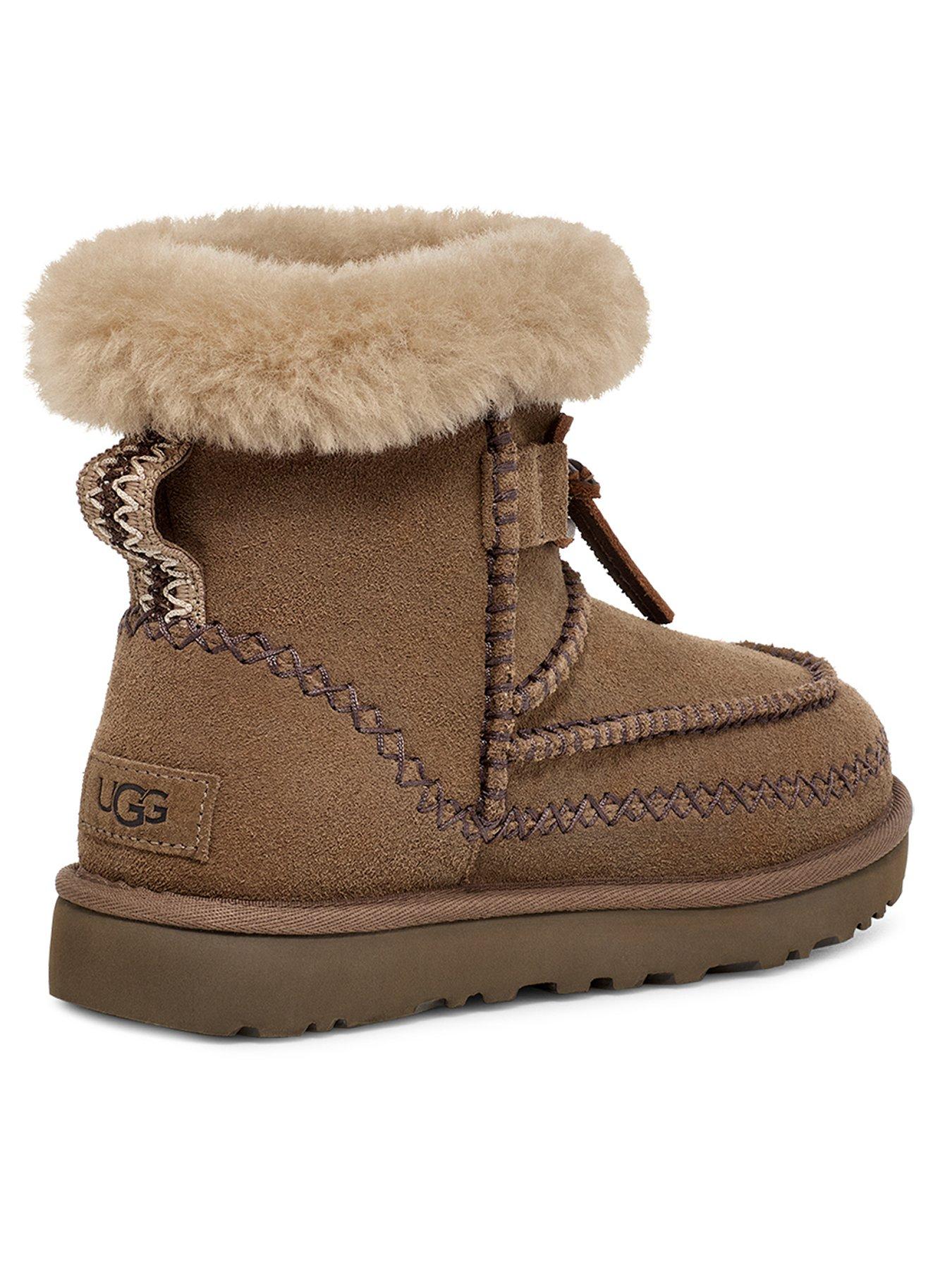 UGG Womens Classic Mini Alpine Boot - Hickory | Littlewoods