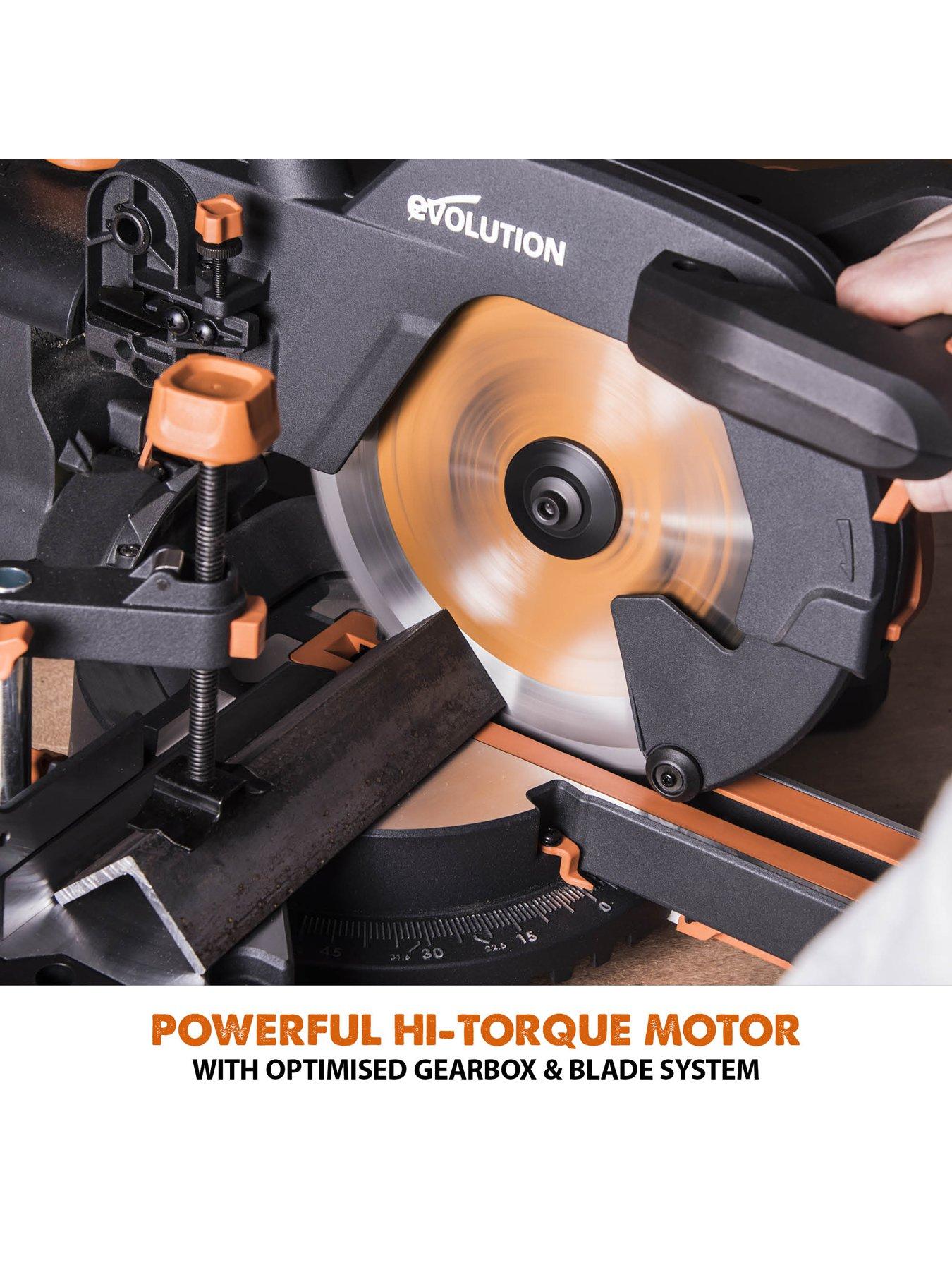 Evolution R255SMS+ 255mm Multi Material Sliding Mitre Saw | Littlewoods