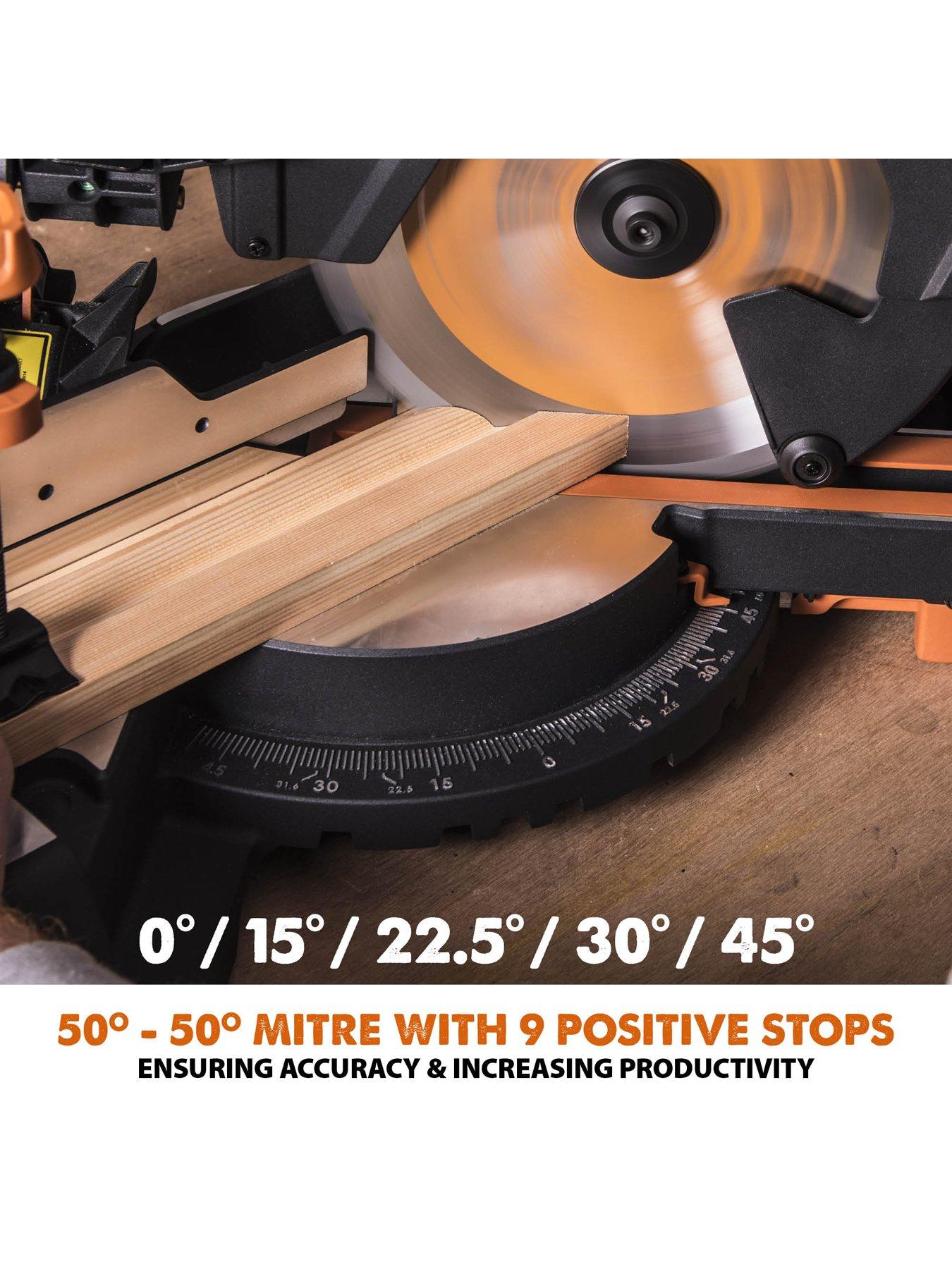Evolution R255SMS+ 255mm Multi Material Sliding Mitre Saw | Littlewoods