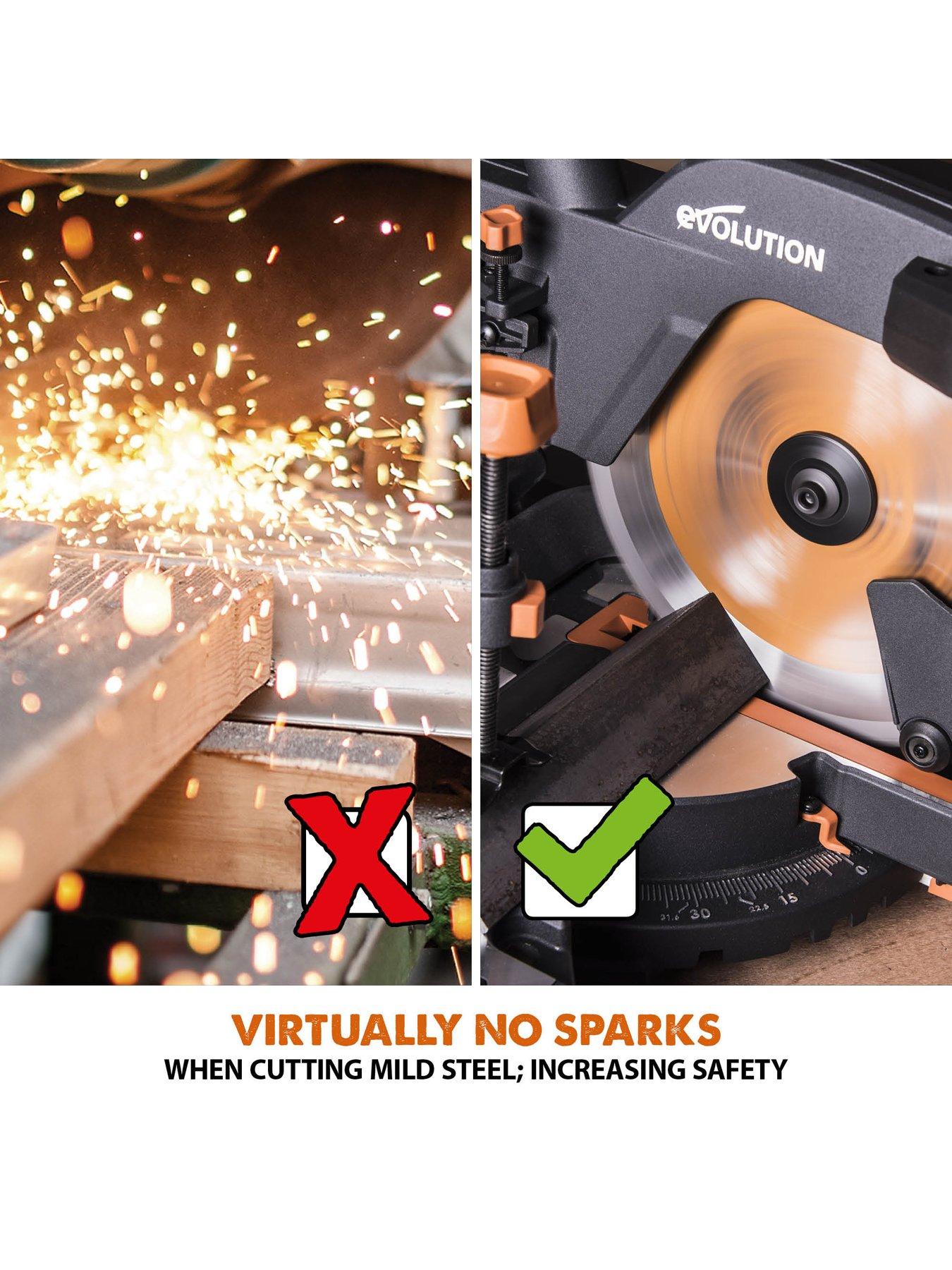 Evolution R255SMS+ 255mm Multi Material Sliding Mitre Saw | Littlewoods