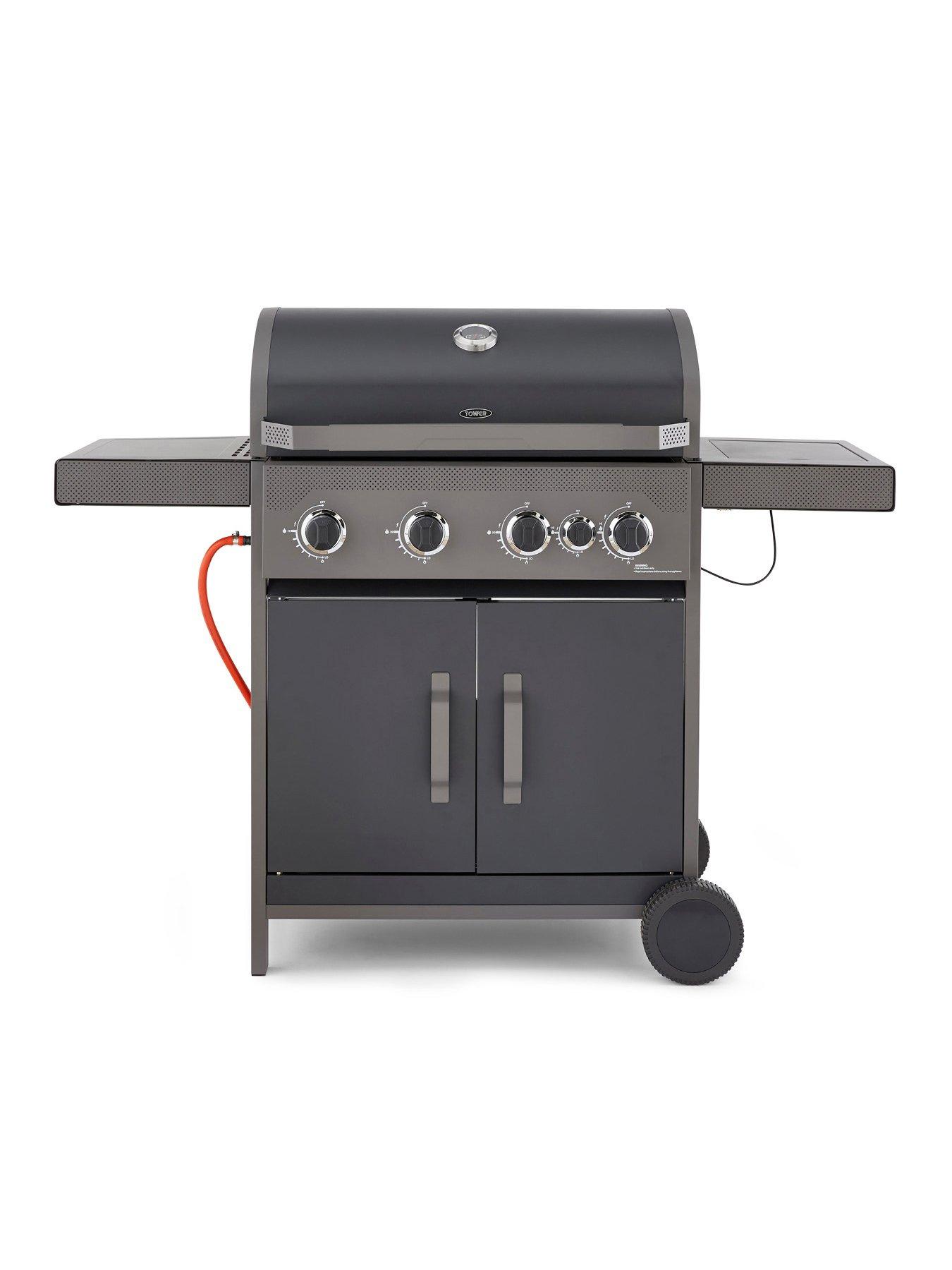 Tower Stealth 4000 4-Burner BBQ with Side Burner | littlewoods.com