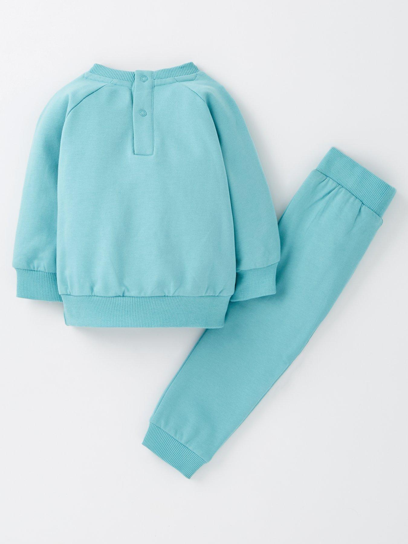 Everyday Baby Cotton Rich Blue Jog Set | Littlewoods