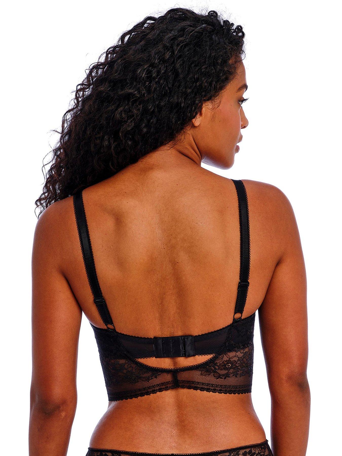 Freya Sydnie Underwired Longline Bra - Black | Littlewoods