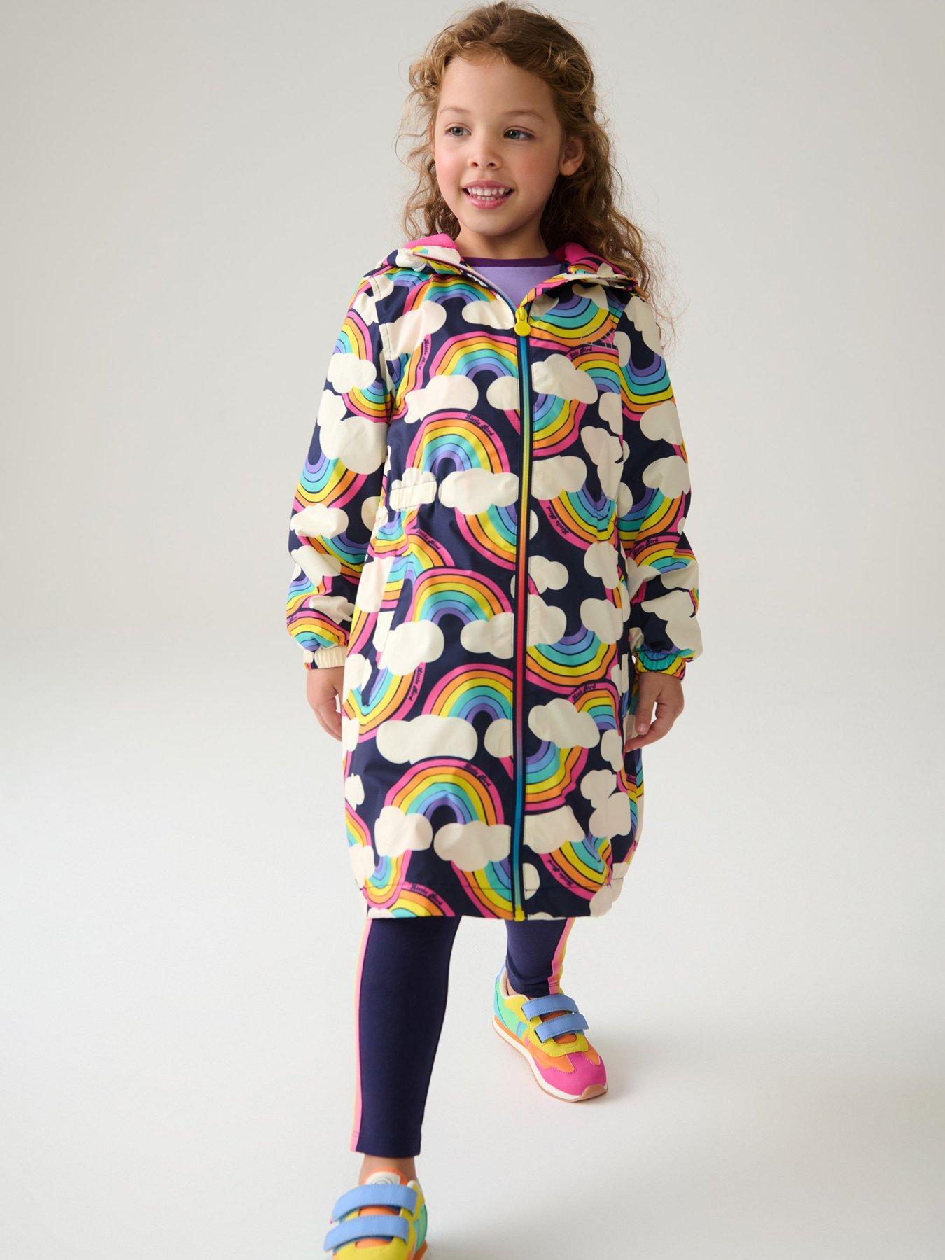 Little Bird Girls Rainbow Lightweight Mac - Multi | Littlewoods