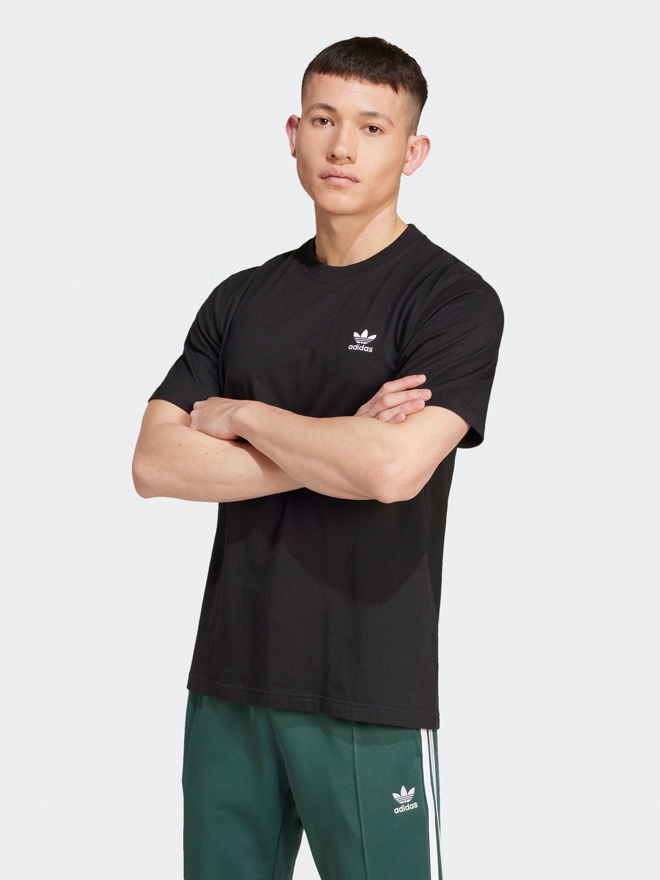 adidas Originals Mens Essentials Tee - Black | Littlewoods