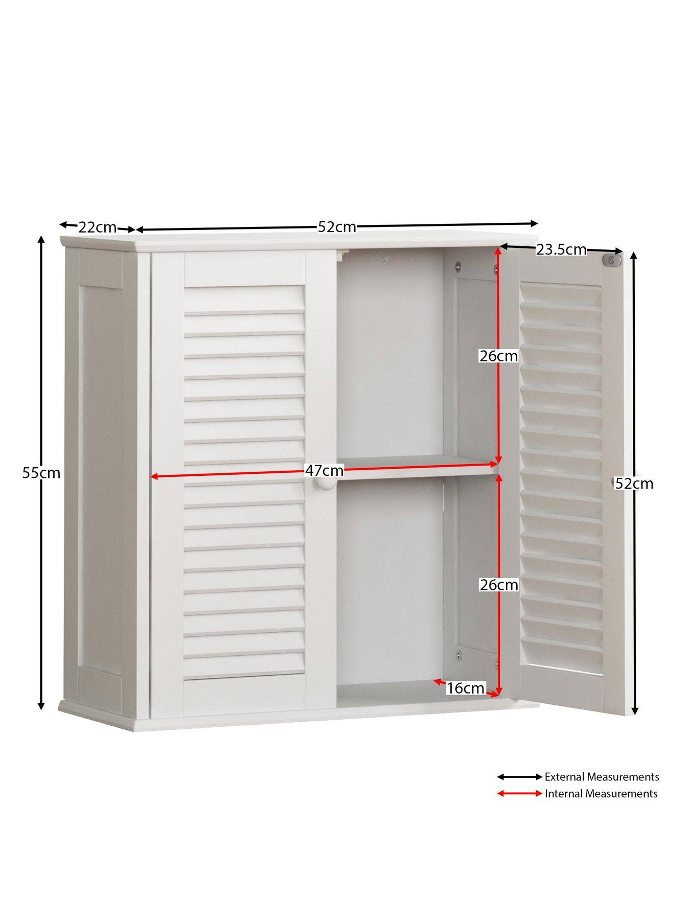 Bath Vida Liano 2 Door Wall Cabinet | Littlewoods