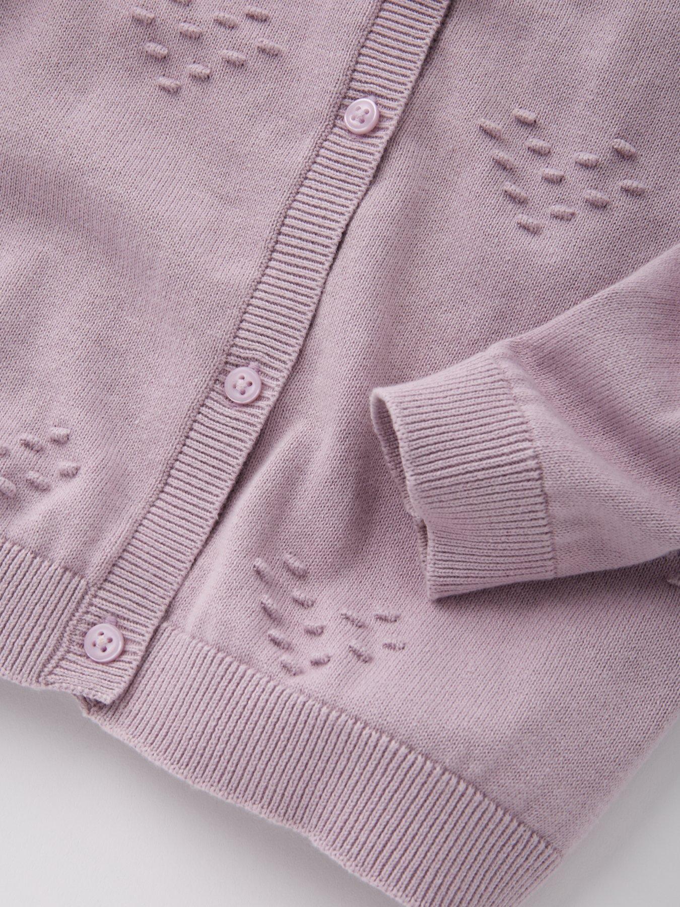 Everyday Girls Bobble Cardigan - Lilac | Littlewoods